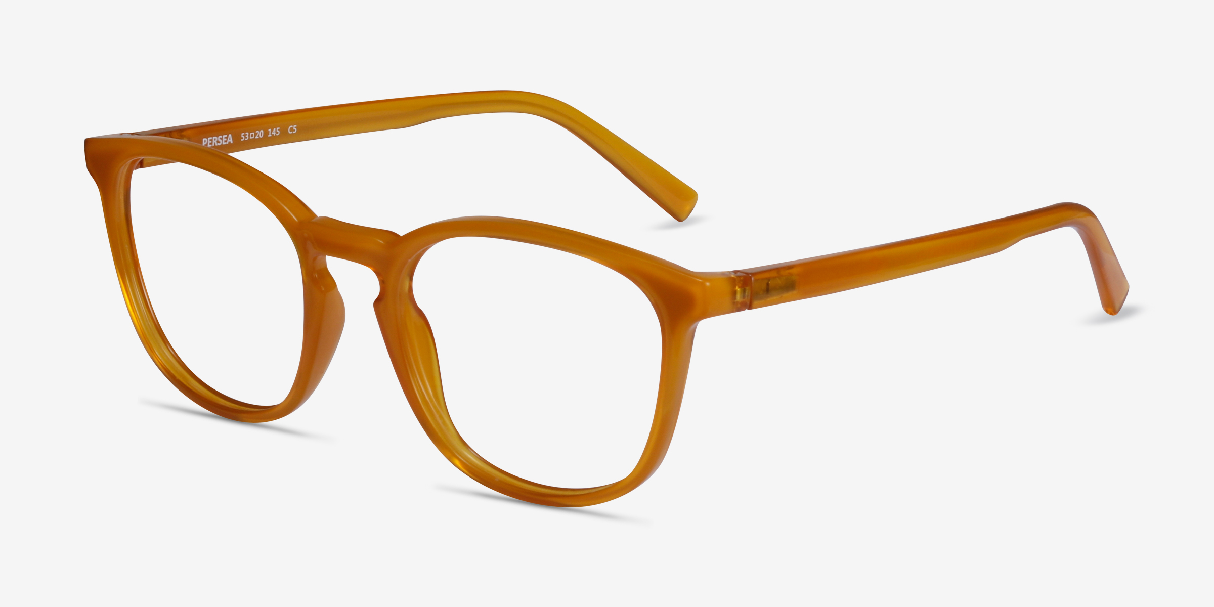 Persea Square Yellow Full Rim Eyeglasses | Eyebuydirect