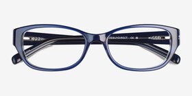 Rafi Cat Eye Navy Glasses for Women | Eyebuydirect