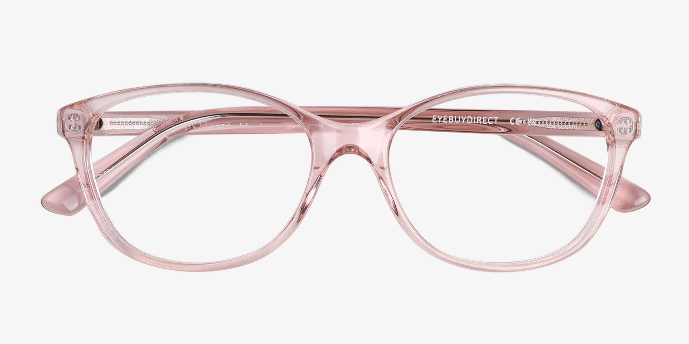 Piper Cat Eye Clear Pink Glasses for Women | Eyebuydirect Canada