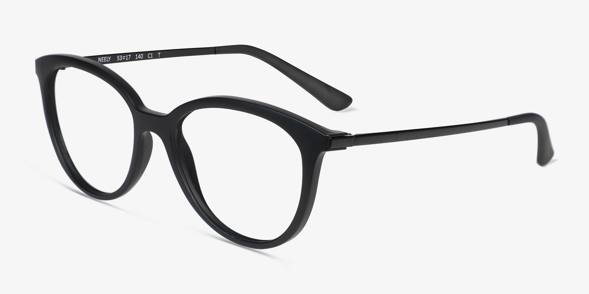 Neely Cat Eye Matte Black Glasses For Women Eyebuydirect Canada