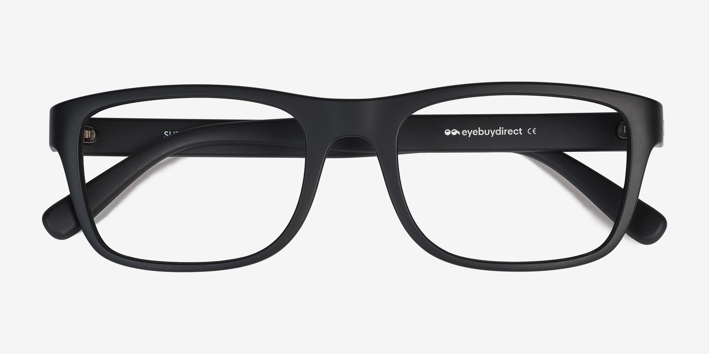 Suze Rectangle Matte Black Full Rim Eyeglasses Eyebuydirect Canada