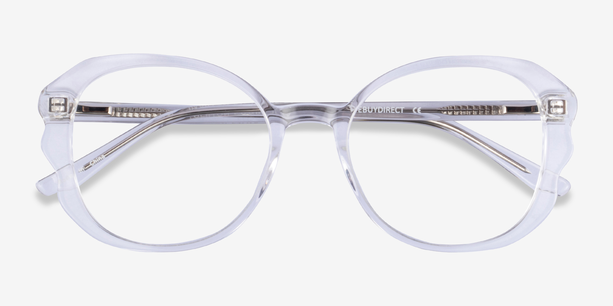 Papillon Round Clear Glasses for Women | Eyebuydirect Canada