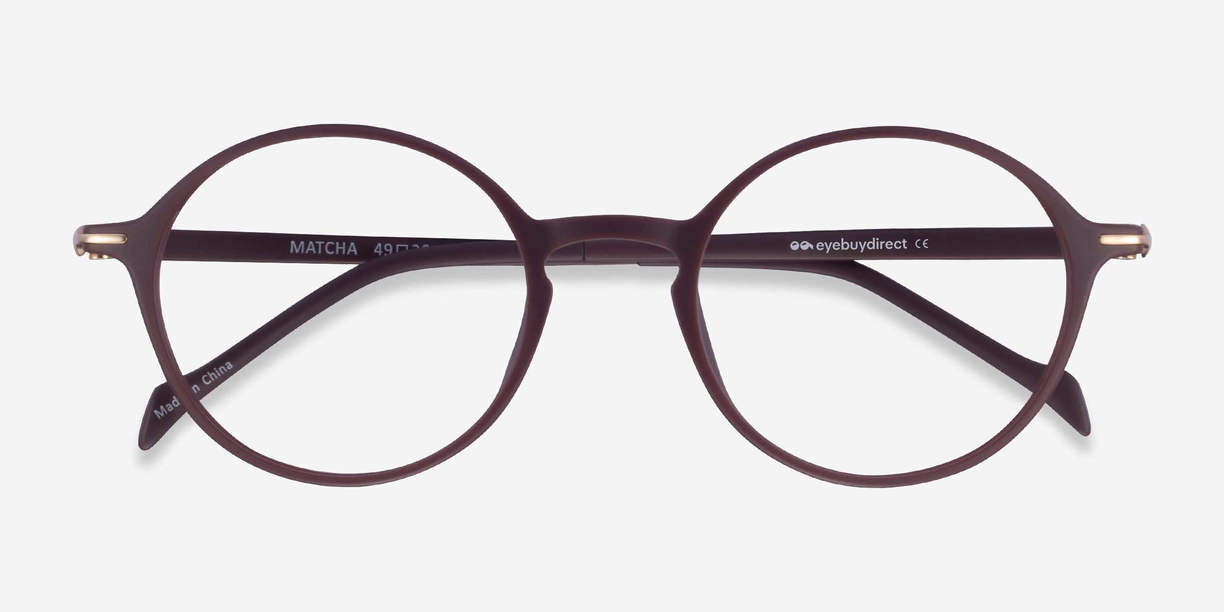 Matcha Round Dark Brown Full Rim Eyeglasses | Eyebuydirect Canada