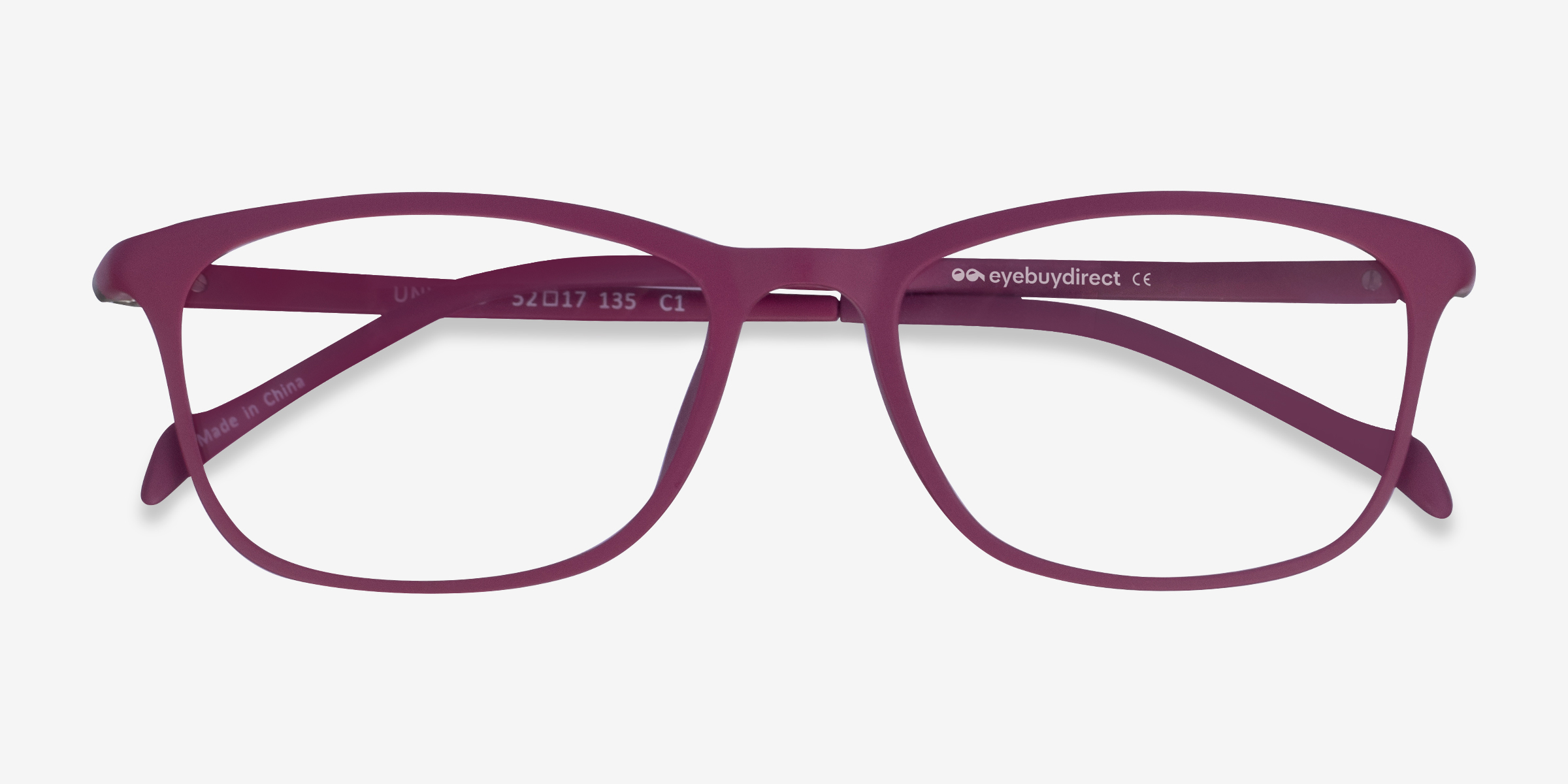 Unwind Rectangle Purple Glasses For Women Eyebuydirect Canada