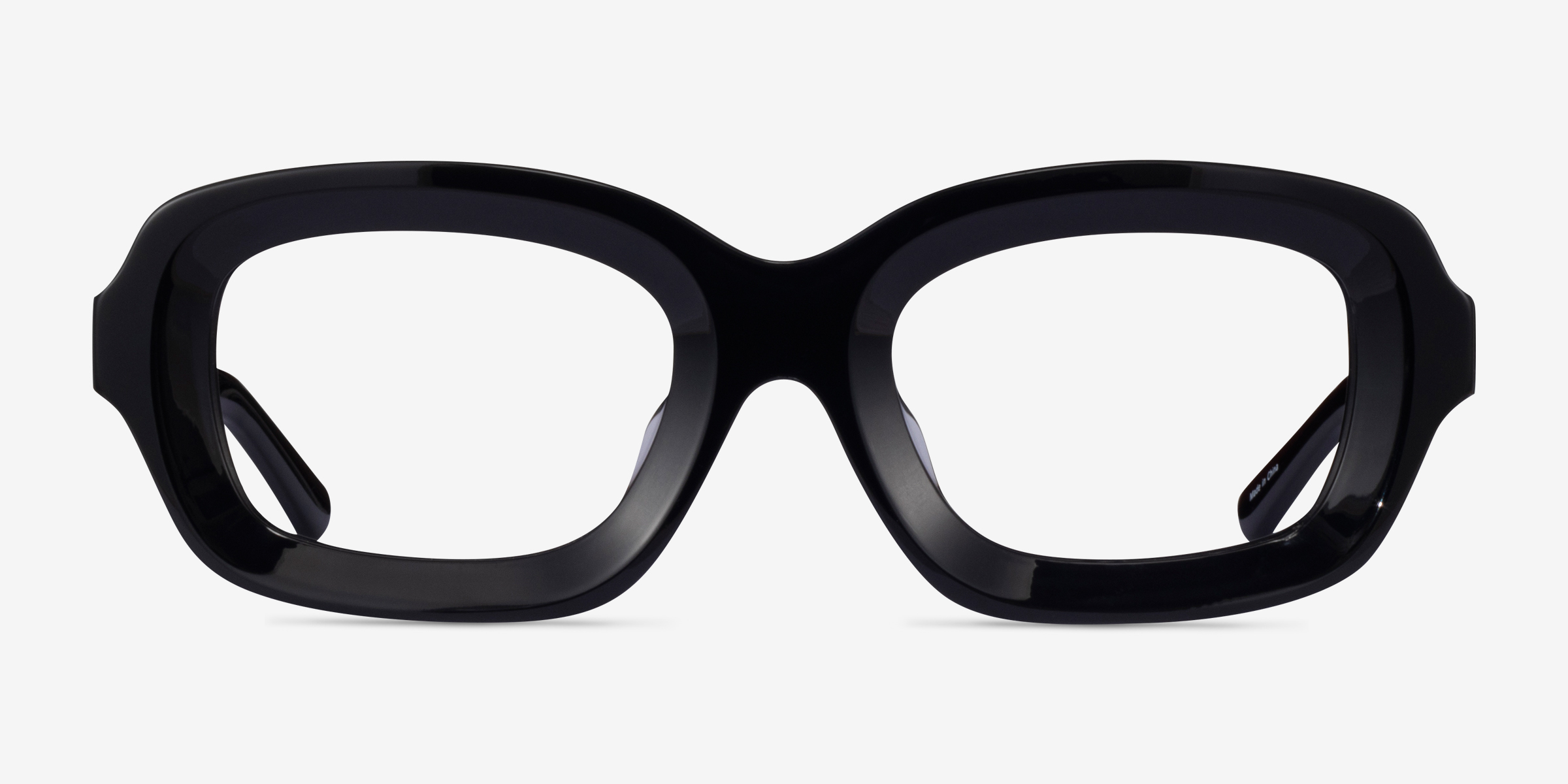 Borough Rectangle Black Full Rim Eyeglasses Eyebuydirect Canada