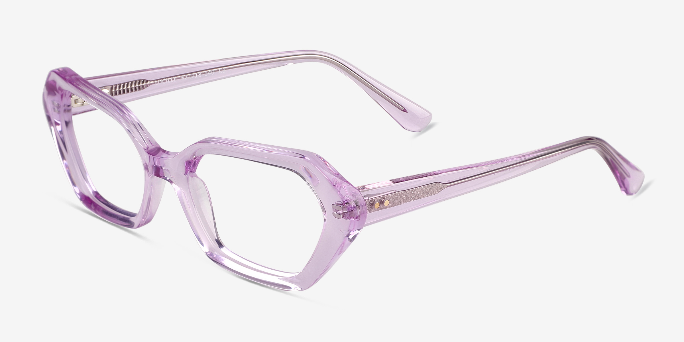Lucille Cat Eye Crystal Mauve Glasses for Women | Eyebuydirect Canada