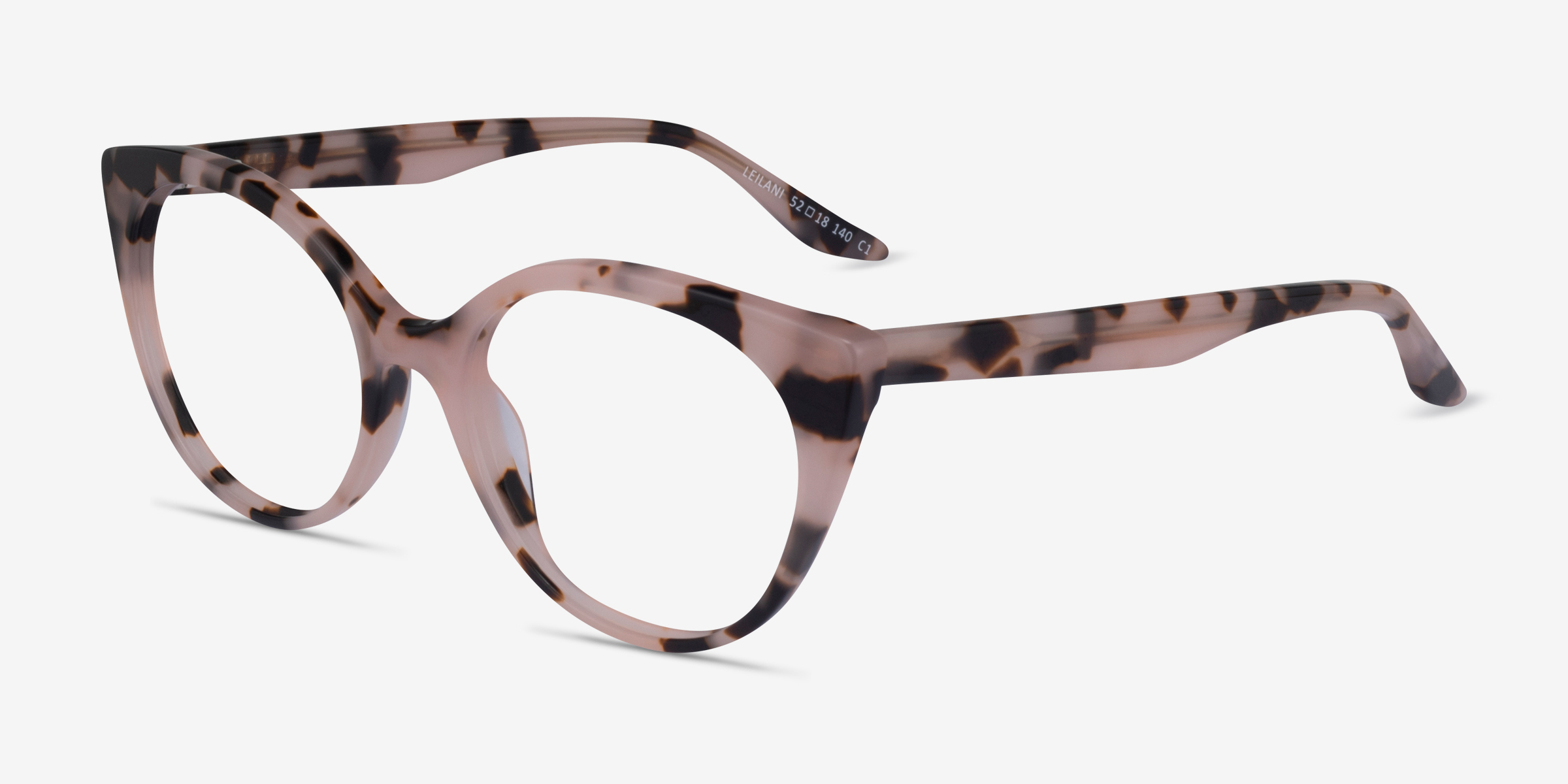 Leilani Cat Eye Pink Tortoise Glasses For Women Eyebuydirect
