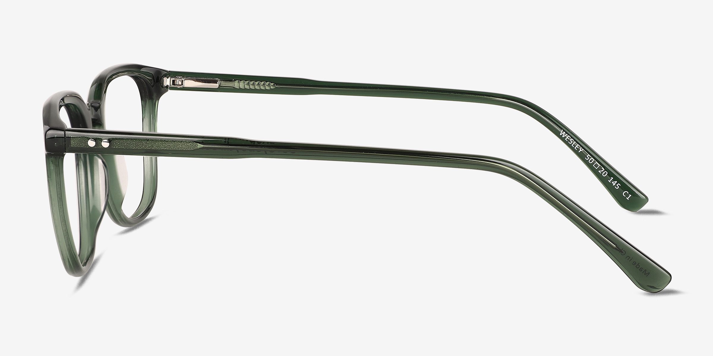 Wesley Square Green Full Rim Eyeglasses | Eyebuydirect