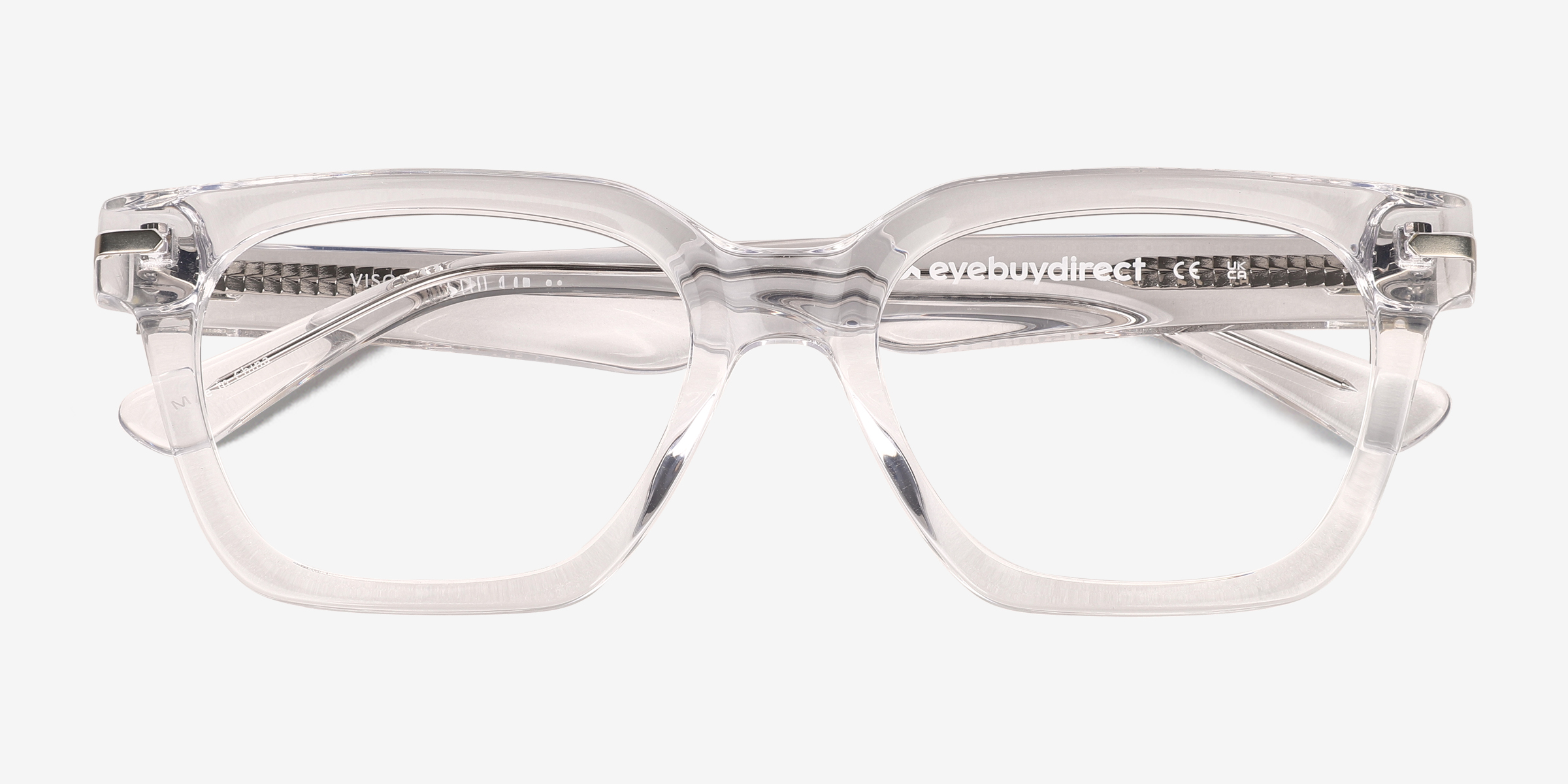 Visor Square Crystal Clear Full Rim Eyeglasses | Eyebuydirect