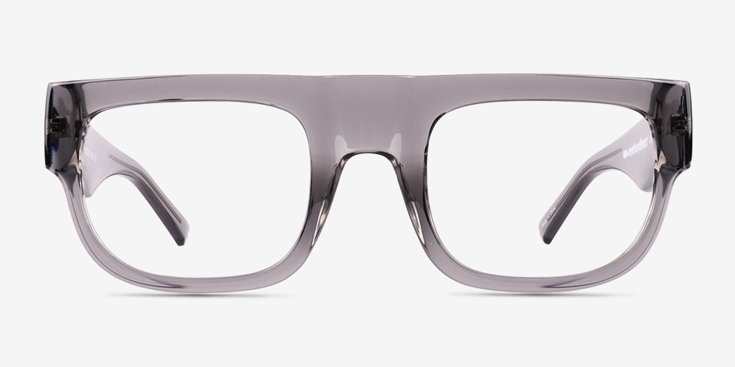 Balsam Square Crystal Smoke Glasses for Men | Eyebuydirect