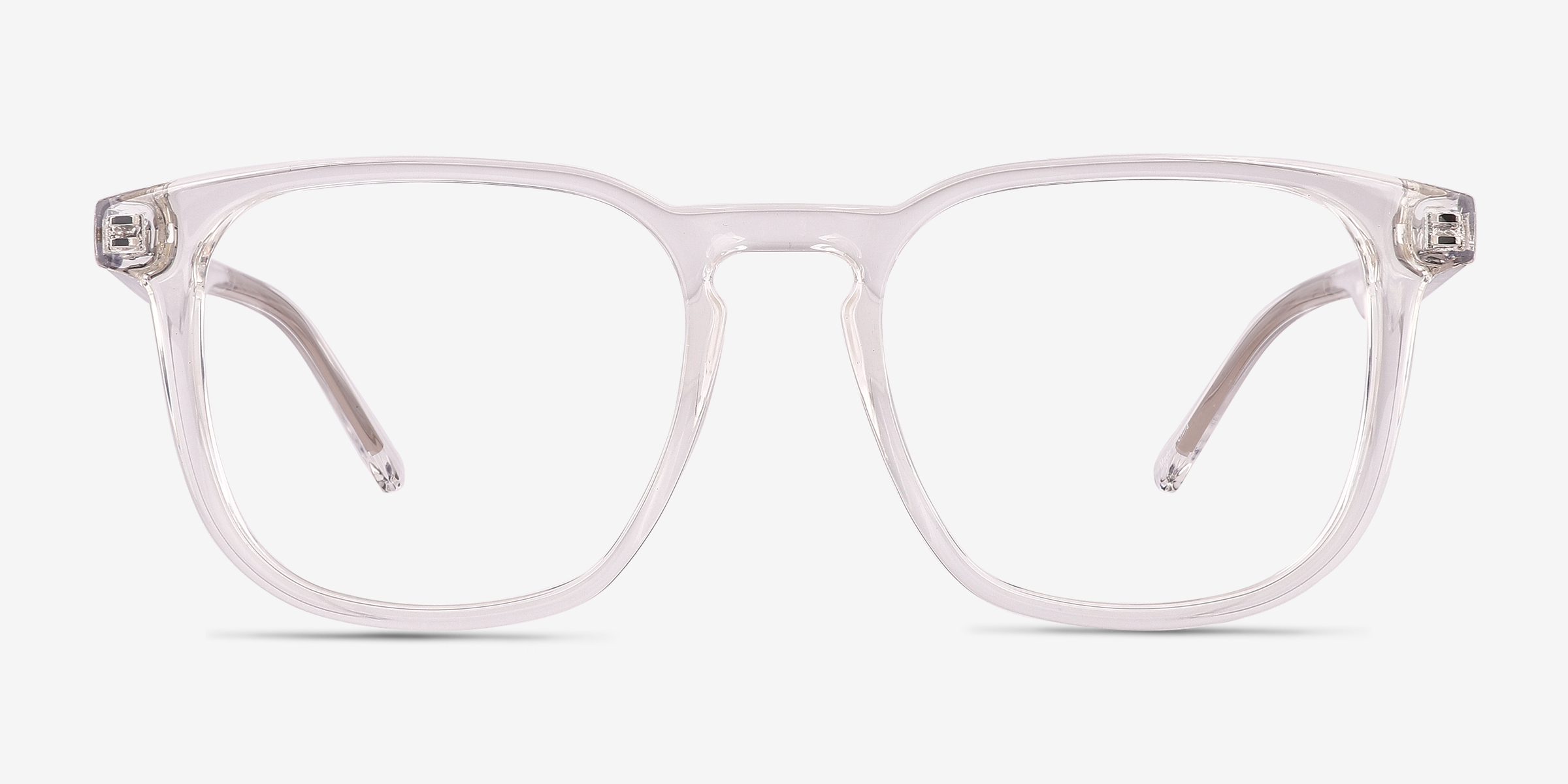 Banyan Square Shiny Clear Full Rim Eyeglasses Eyebuydirect Canada