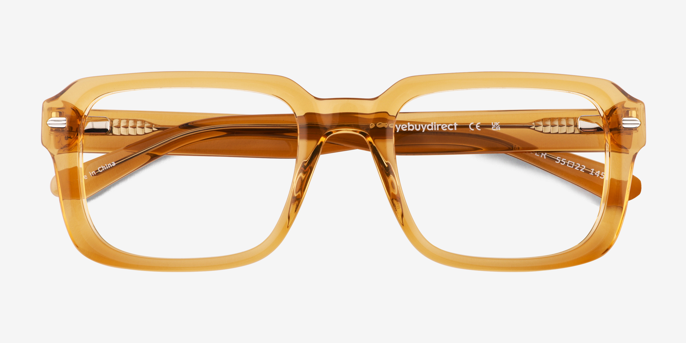 Wilder Square Crystal Light Brown Glasses for Men | Eyebuydirect Canada