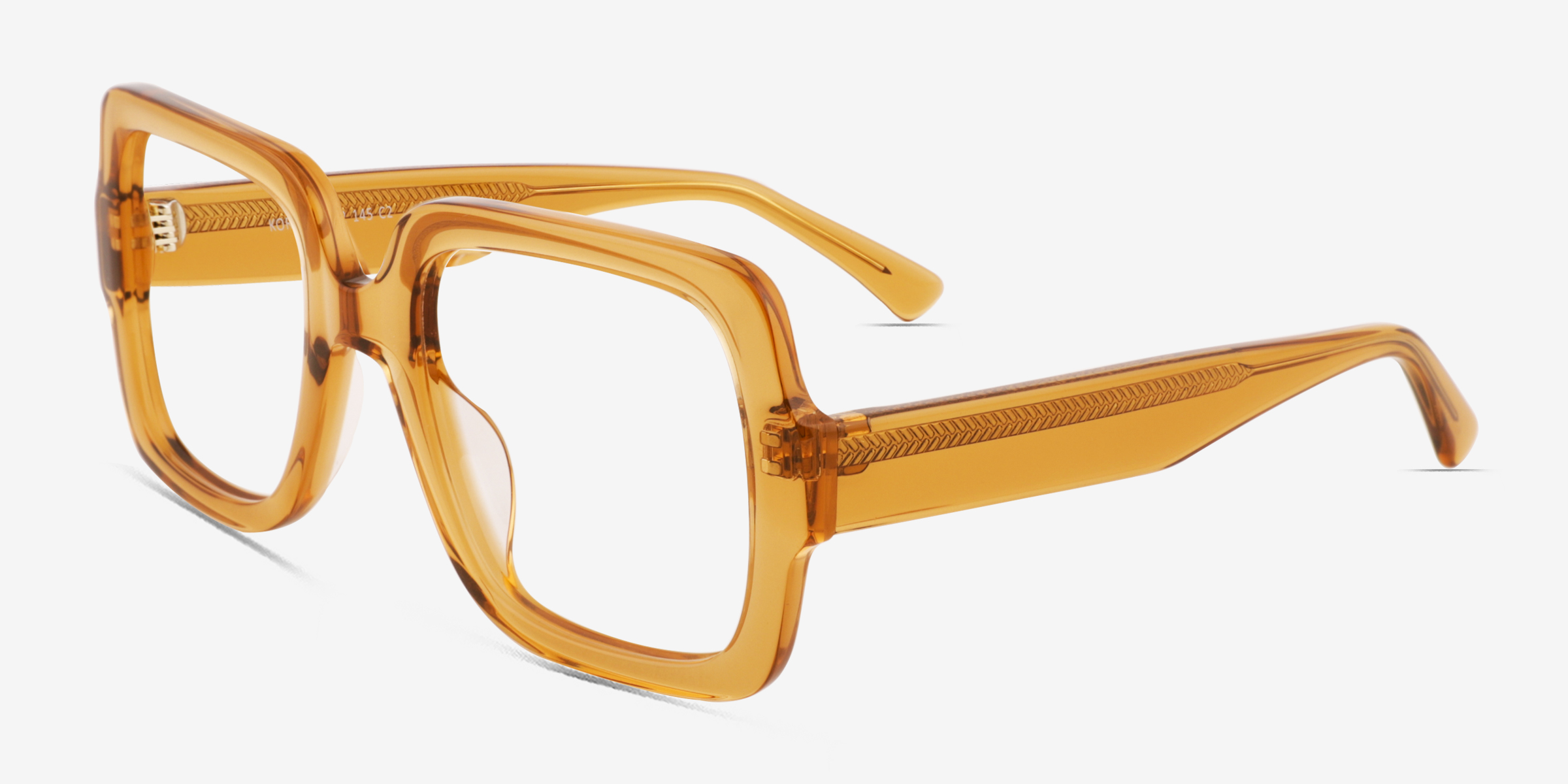 Koru Square Crystal Brown Full Rim Eyeglasses | Eyebuydirect