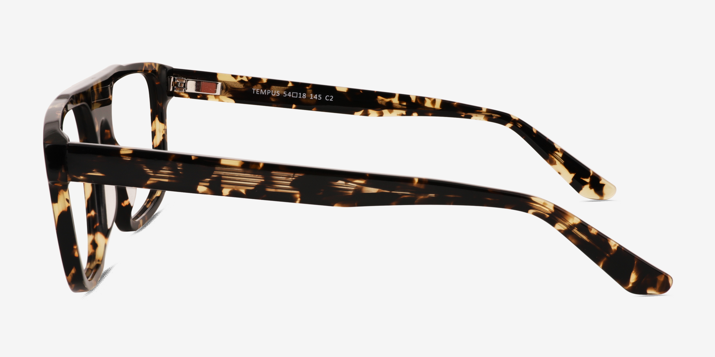 Tempus Square Spotty Tortoise Full Rim Eyeglasses | Eyebuydirect