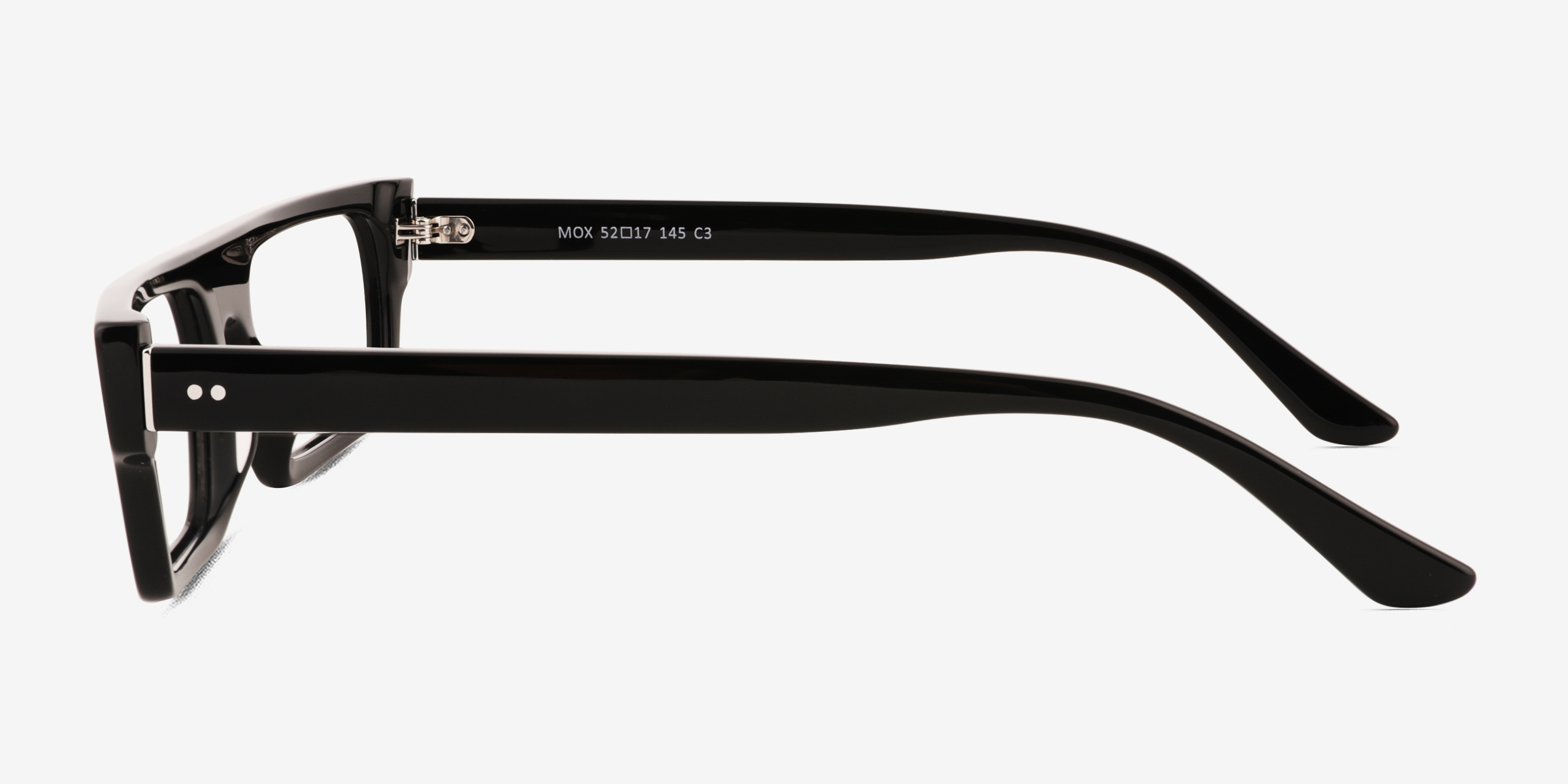 Mox Rectangle Black Full Rim Eyeglasses Eyebuydirect