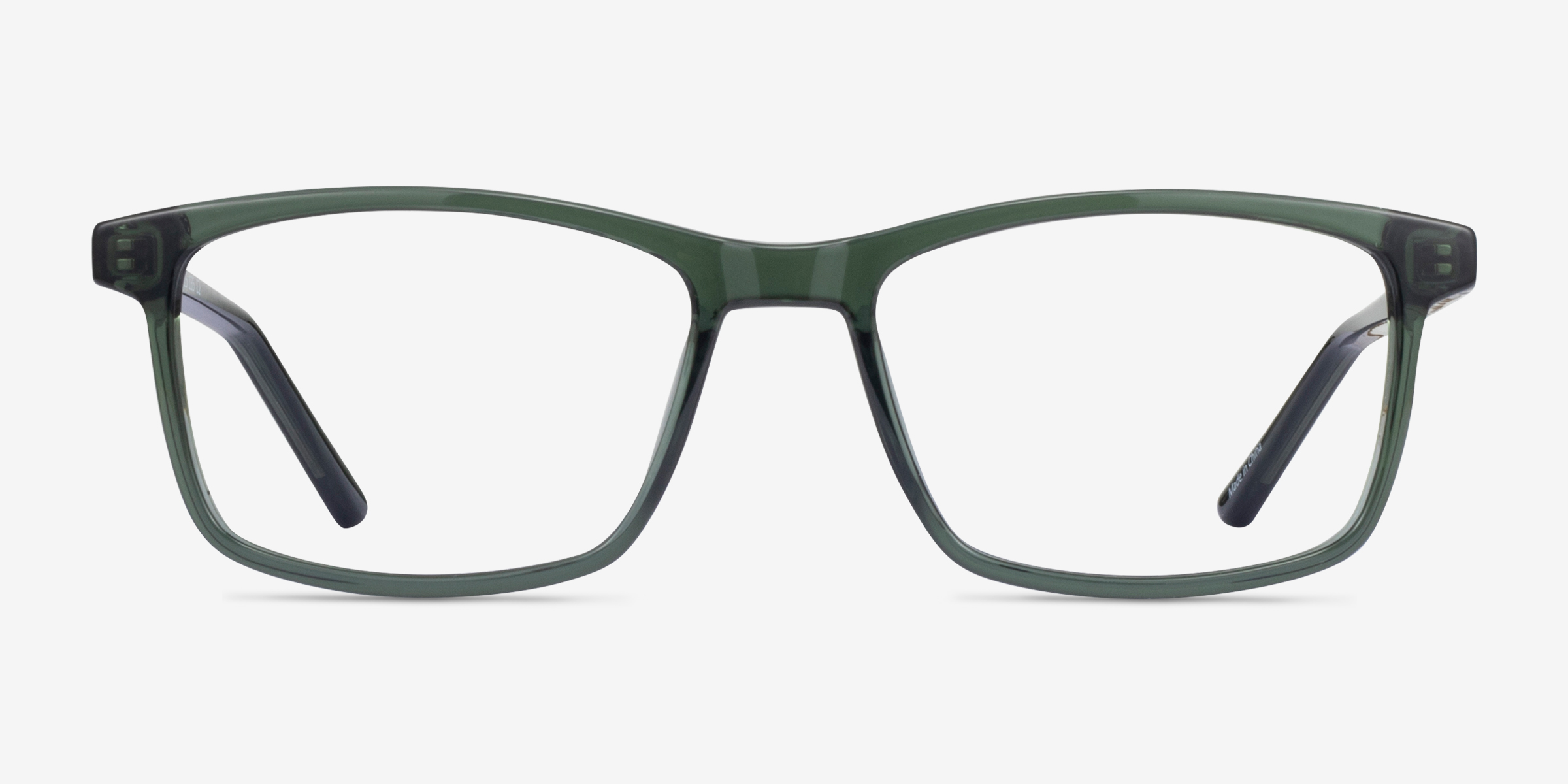 Gazebo Rectangle Clear Green Glasses | Eyebuydirect