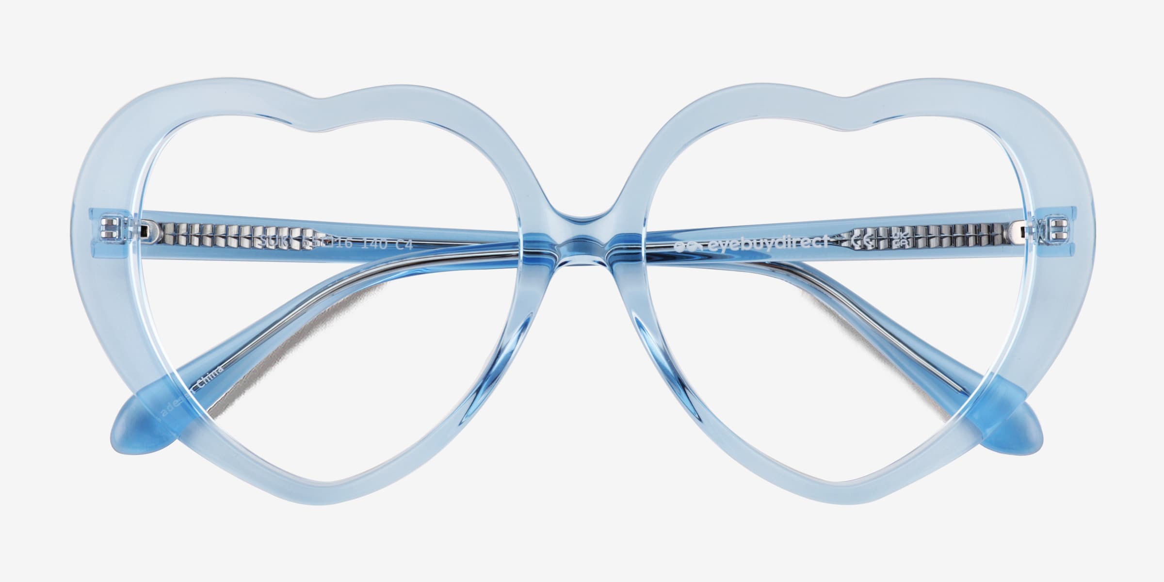 Suki Heart Crystal Blue Glasses for Women Eyebuydirect