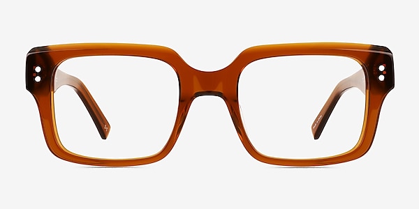 Mason Square Crystal Brown Glasses For Men Eyebuydirect