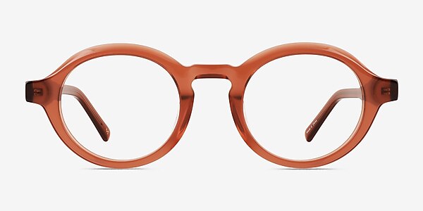 Kai Round Brown Full Rim Eyeglasses Eyebuydirect