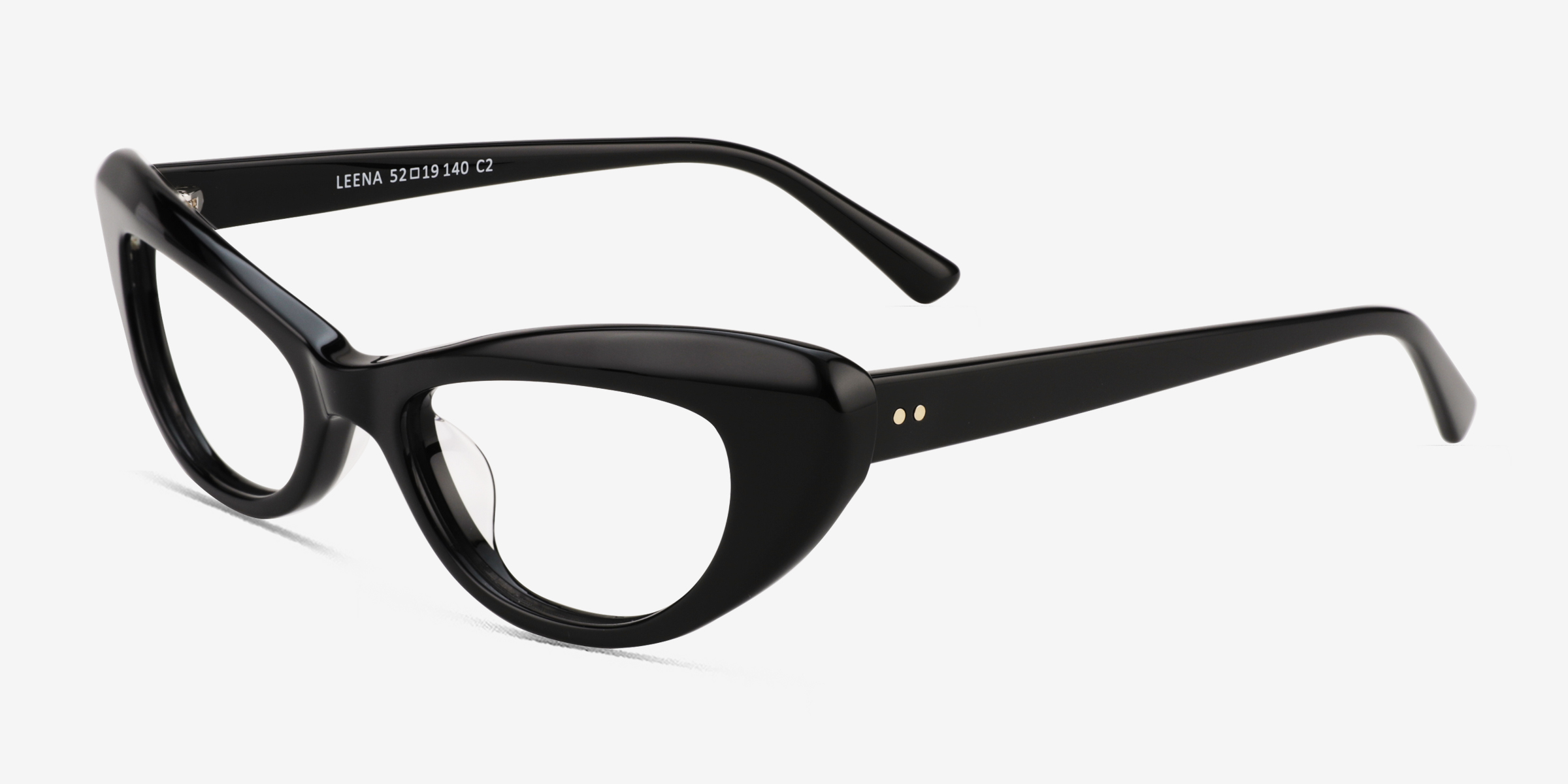 Leena Cat Eye Black Full Rim Eyeglasses | Eyebuydirect