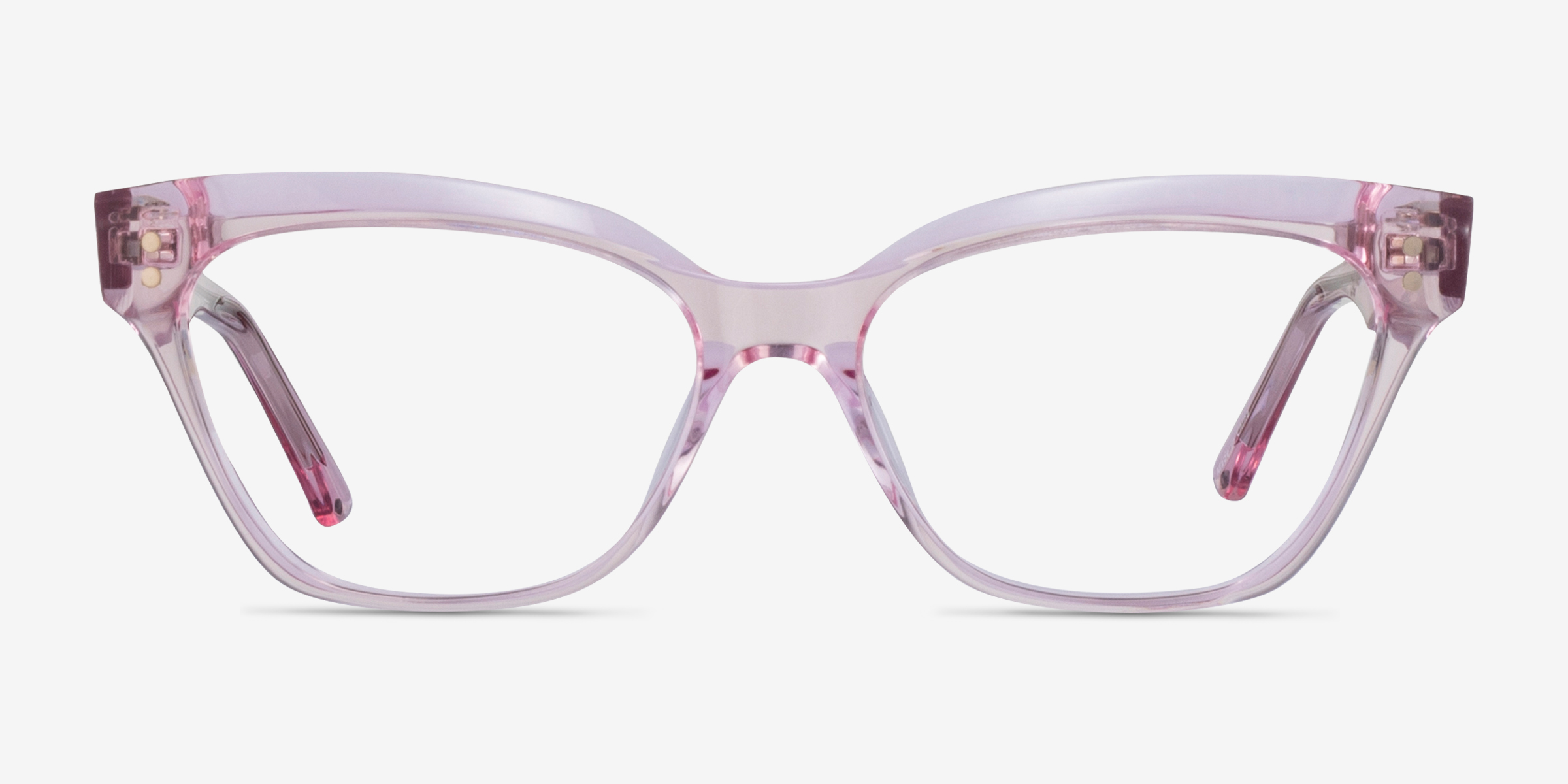 Layla Cat Eye Crystal Light Pink Glasses for Women | Eyebuydirect