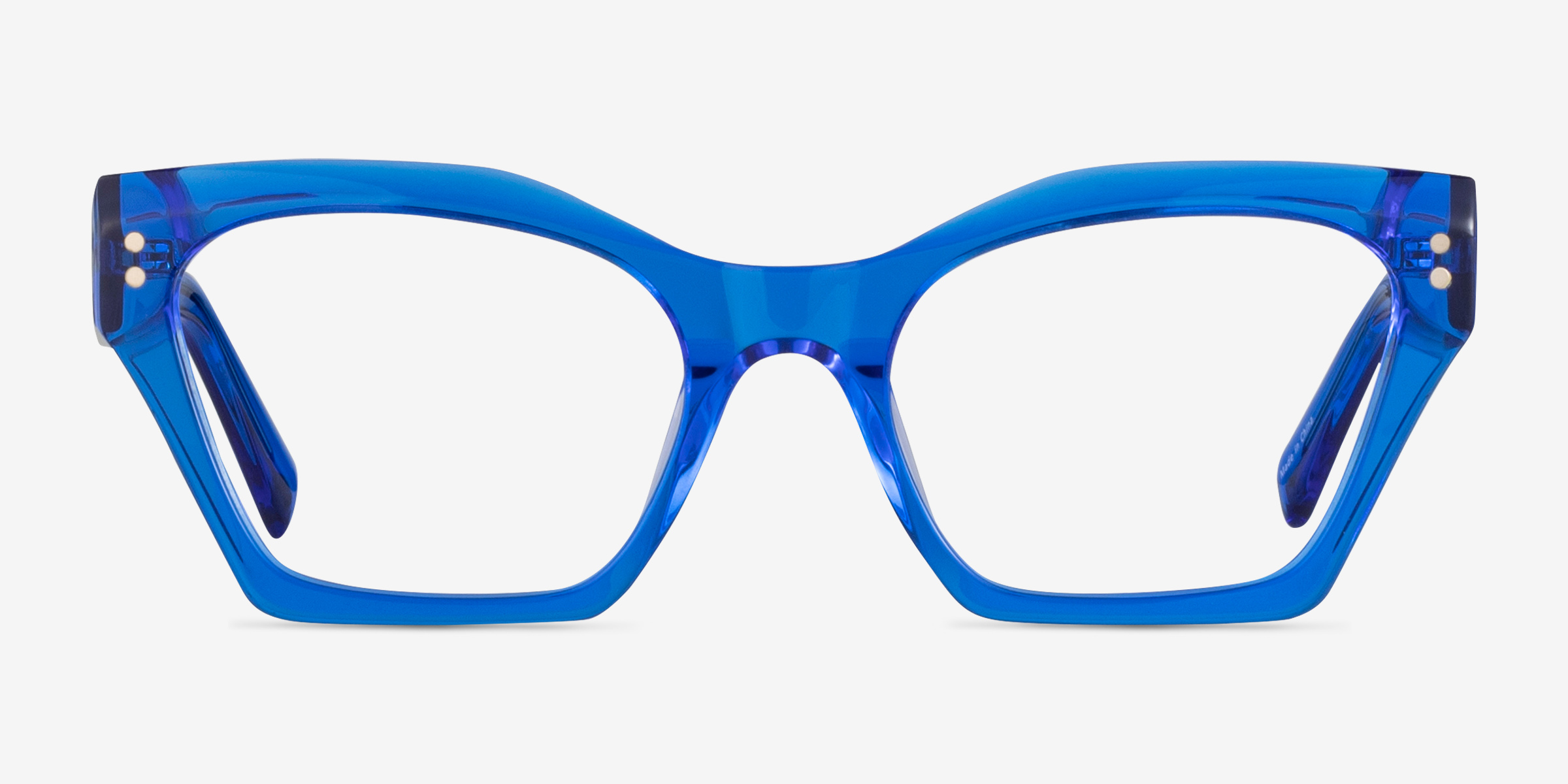 Elisa Cat Eye Crystal Blue Full Rim Eyeglasses | Eyebuydirect