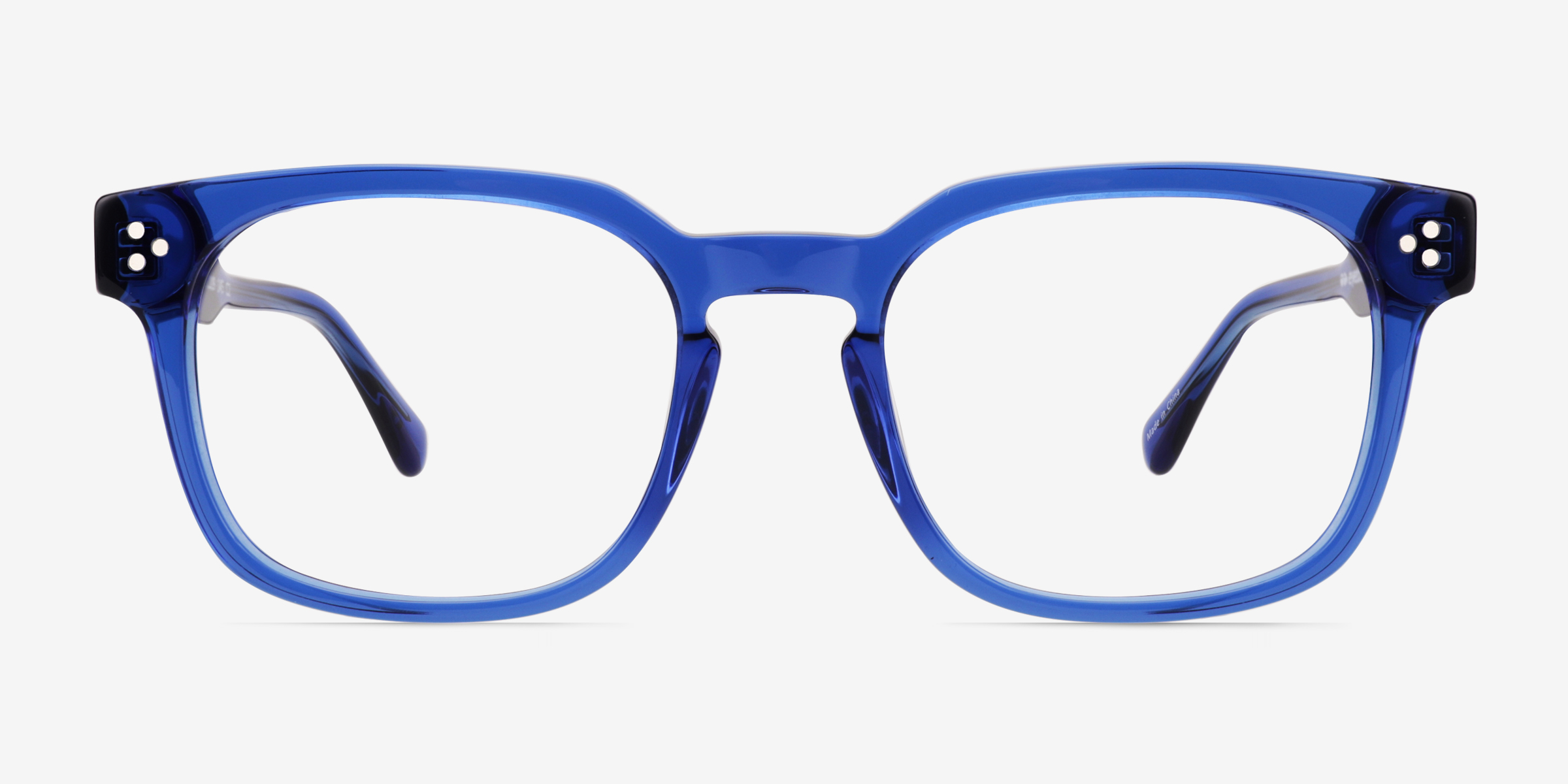 Dreams Square Crystal Blue Full Rim Eyeglasses | Eyebuydirect