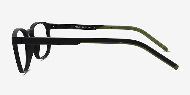 Attain Rectangle Matte Black Glasses For Men Eyebuydirect Canada