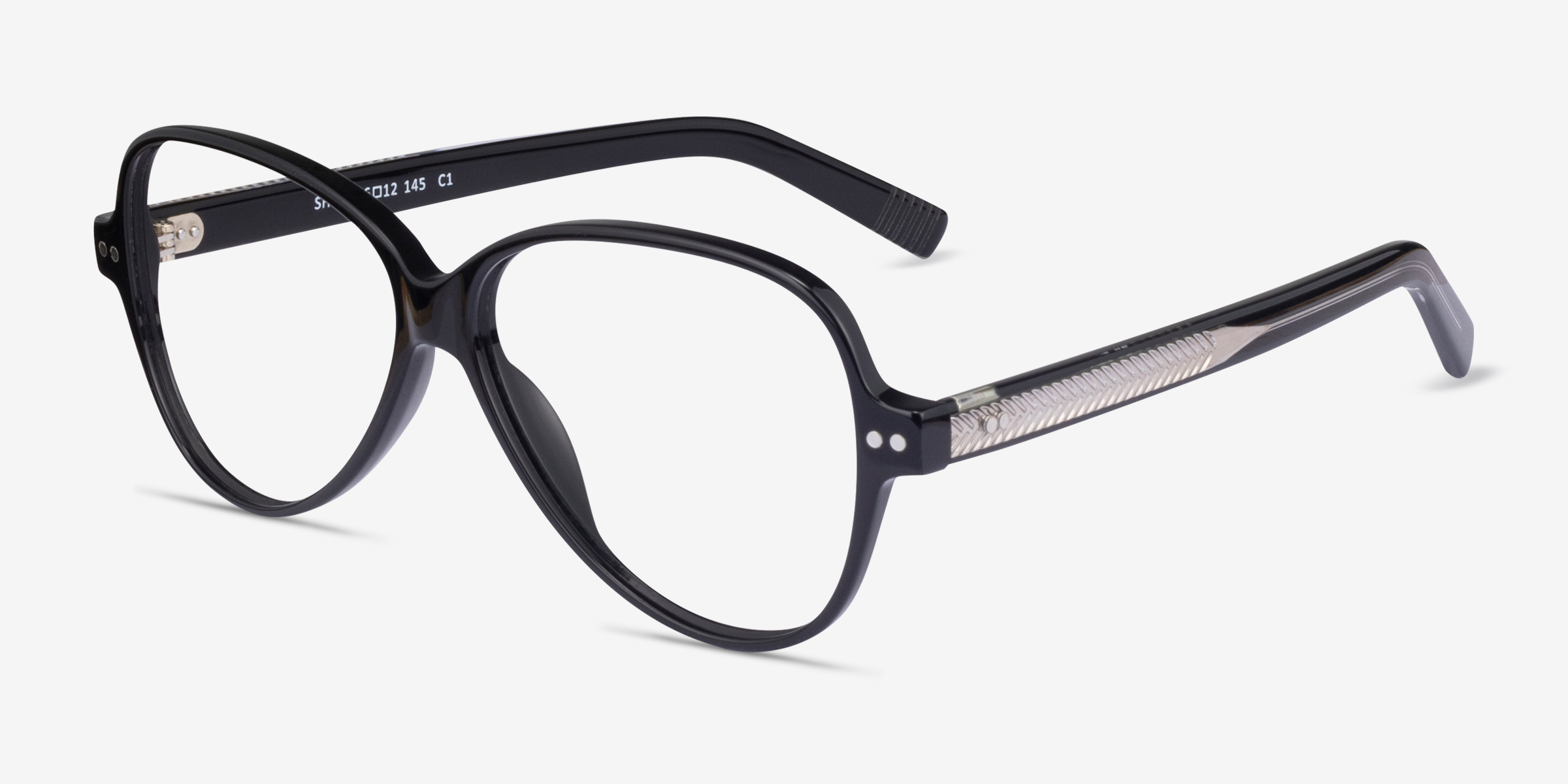 Shea Cat Eye Black Full Rim Eyeglasses | Eyebuydirect
