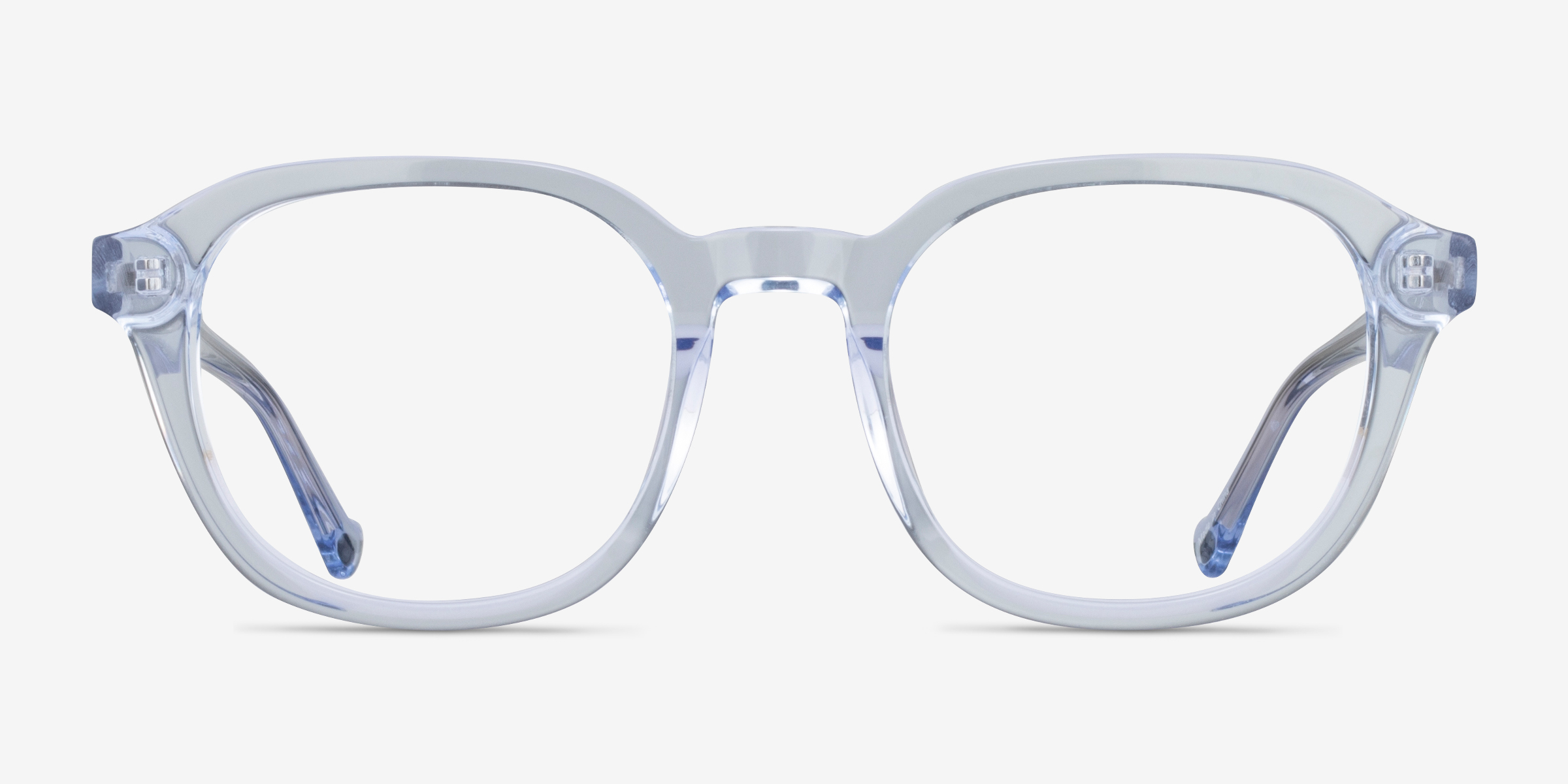 Justin Square Clear Blue Glasses for Men | Eyebuydirect
