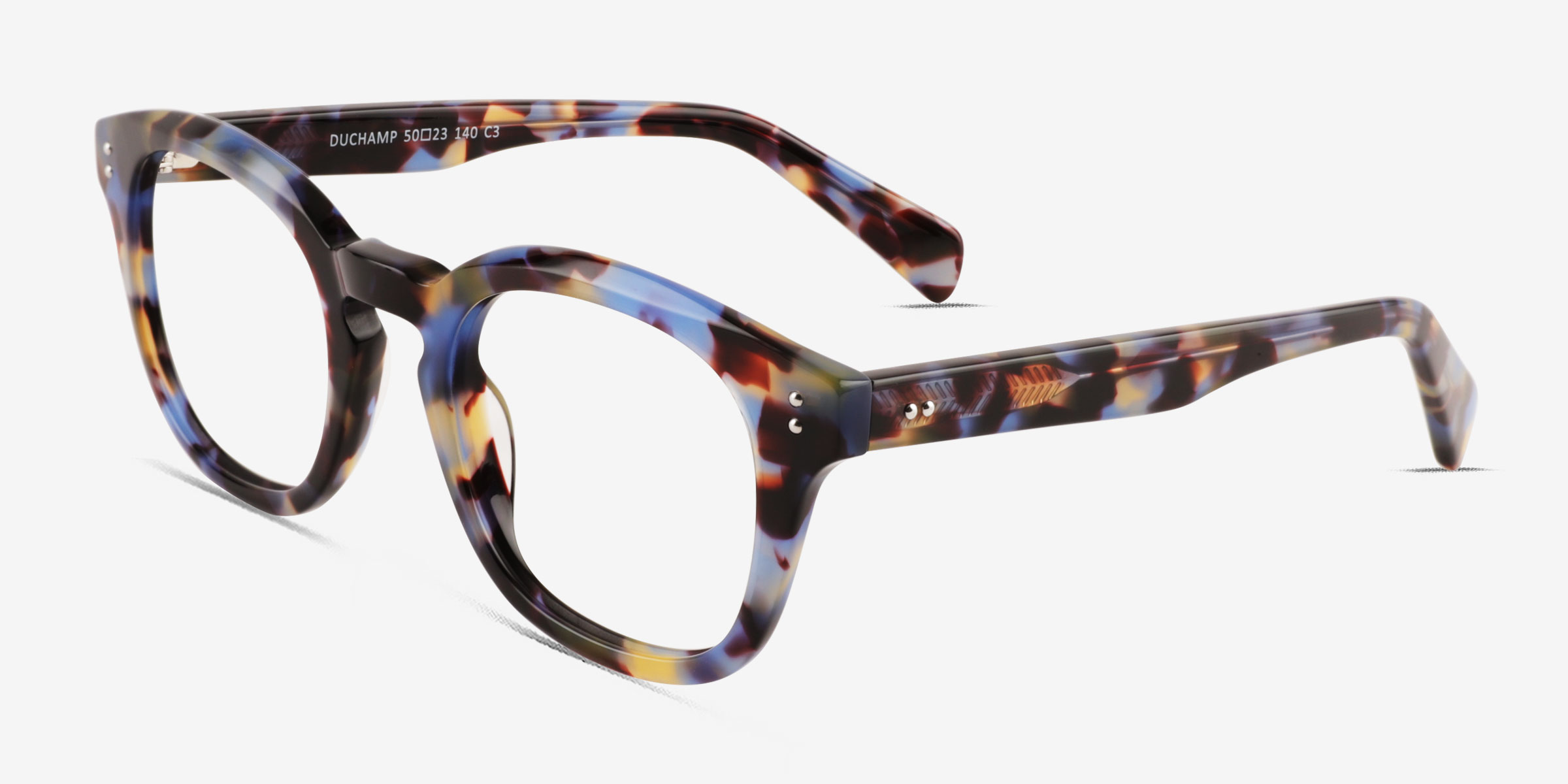 Duchamp Cat Eye Blue Tortoise Full Rim Eyeglasses | Eyebuydirect