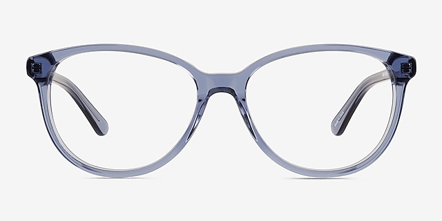 Hepburn Cat Eye Clear Blue Glasses For Women Eyebuydirect