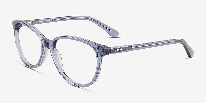 Hepburn Cat Eye Clear Blue Glasses For Women Eyebuydirect
