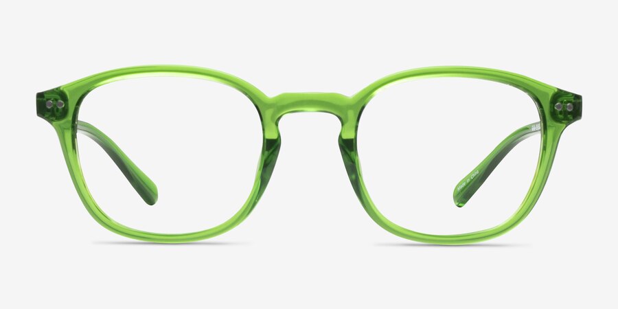 Skydrop Round Clear Green Full Rim Eyeglasses | Eyebuydirect