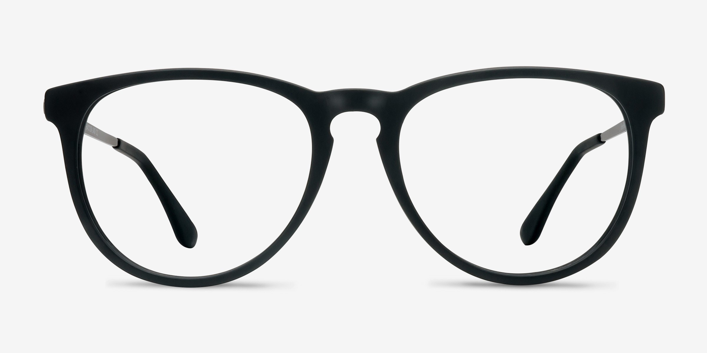 Ultraviolet Round Matte Black Full Rim Eyeglasses | Eyebuydirect