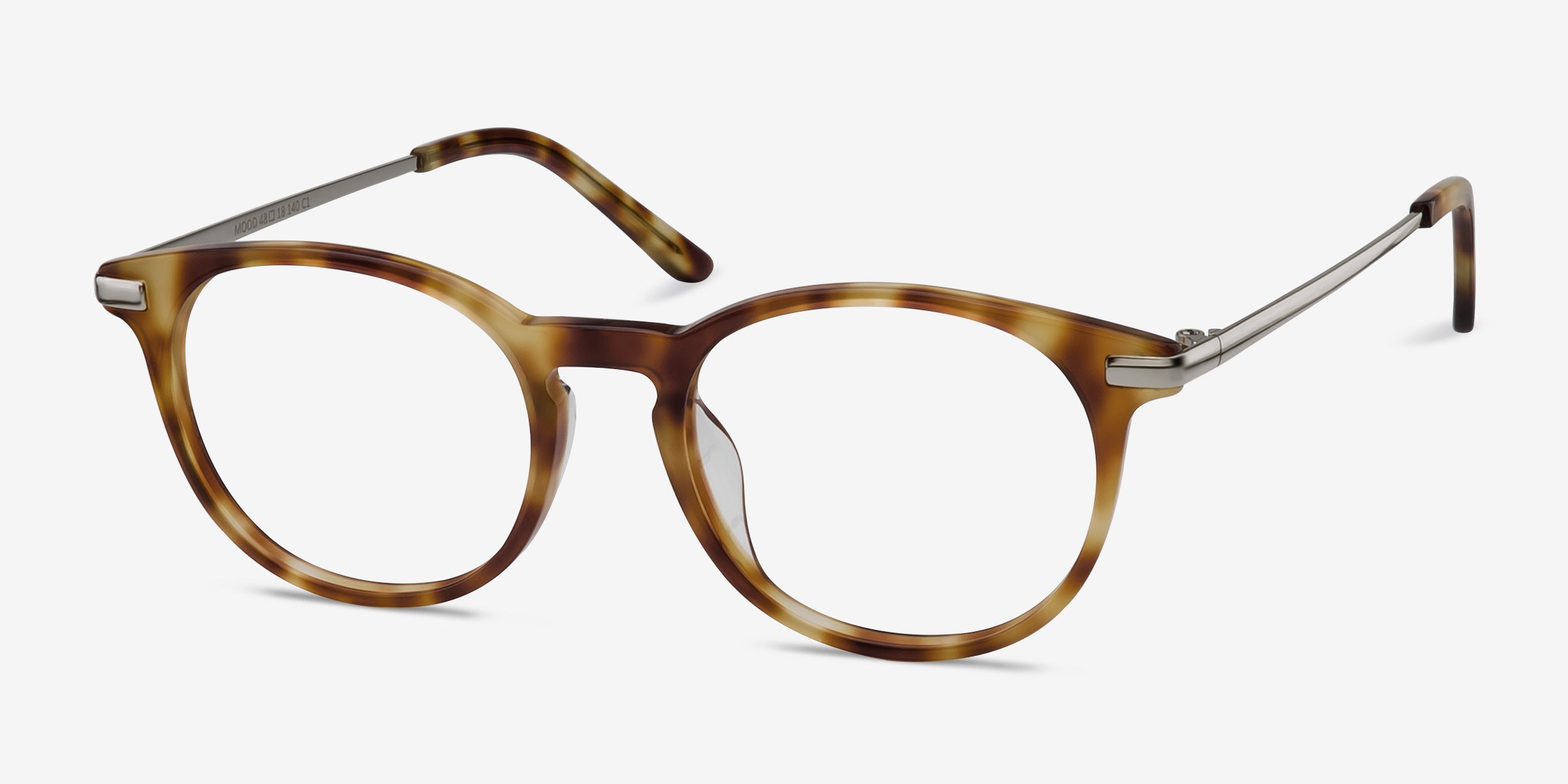 Mood Round Tortoise Full Rim Eyeglasses | Eyebuydirect Canada