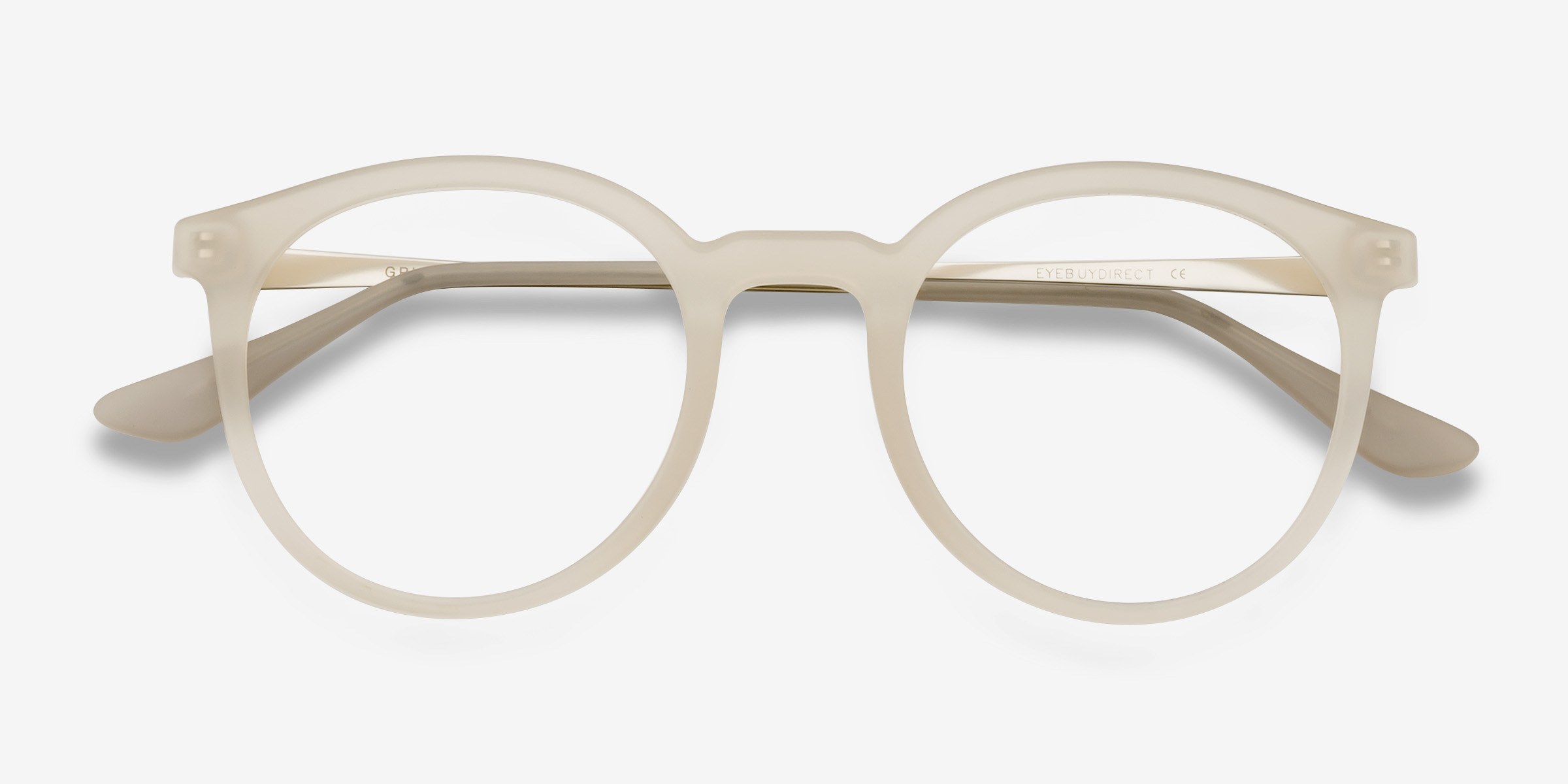 Grin Round Matte Clear Full Rim Eyeglasses Eyebuydirect