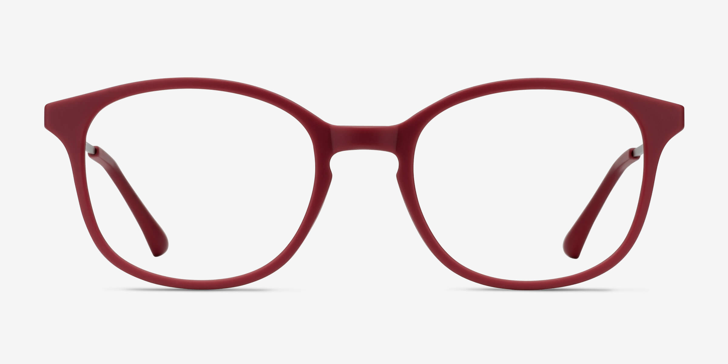 Villa Rectangle Raspberry Full Rim Eyeglasses | Eyebuydirect
