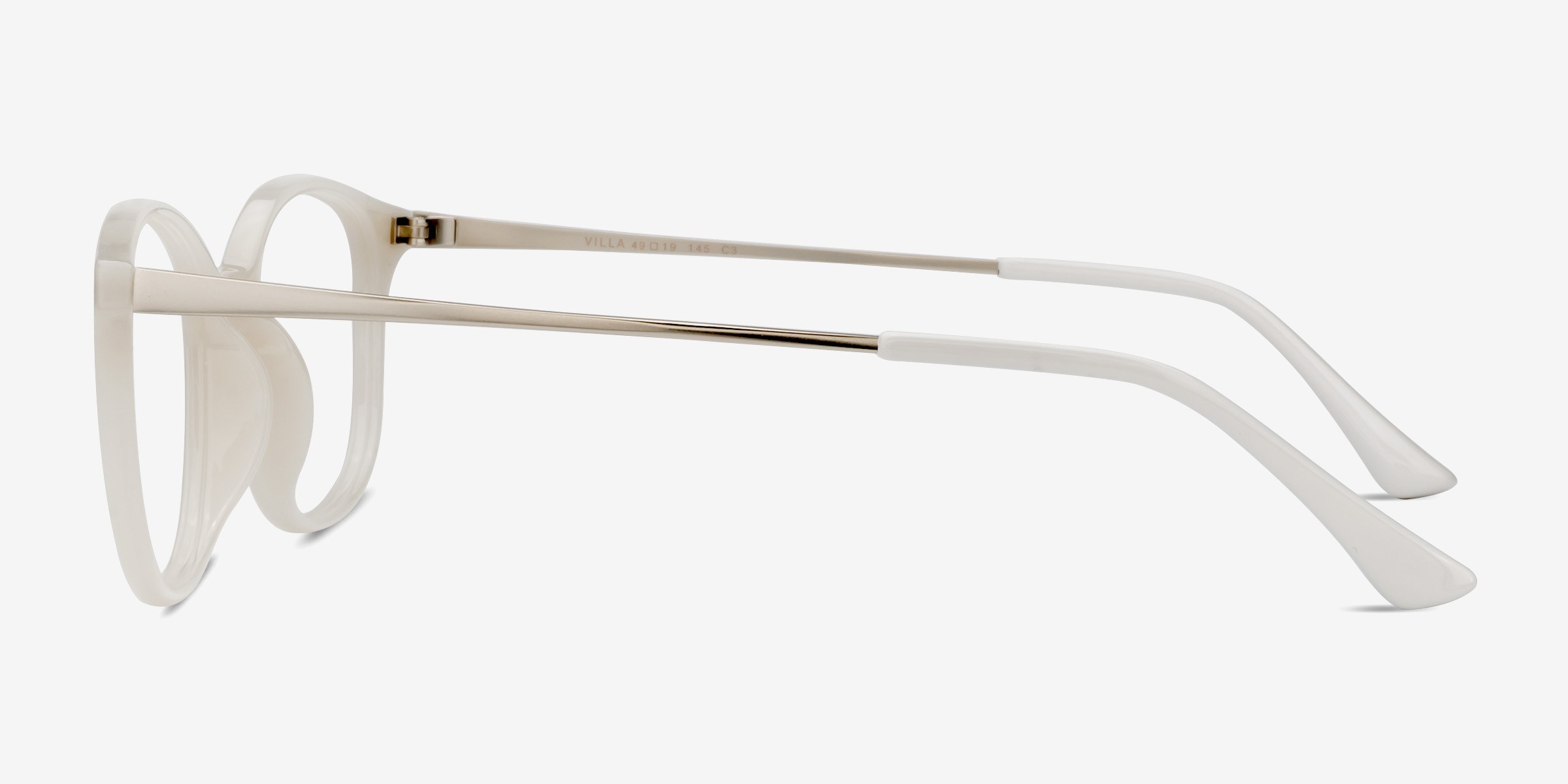 Villa White Full Rim Eyeglasses | Eyebuydirect