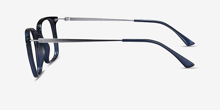 Ghostwriter Rectangle Navy Full Rim Eyeglasses Eyebuydirect Canada