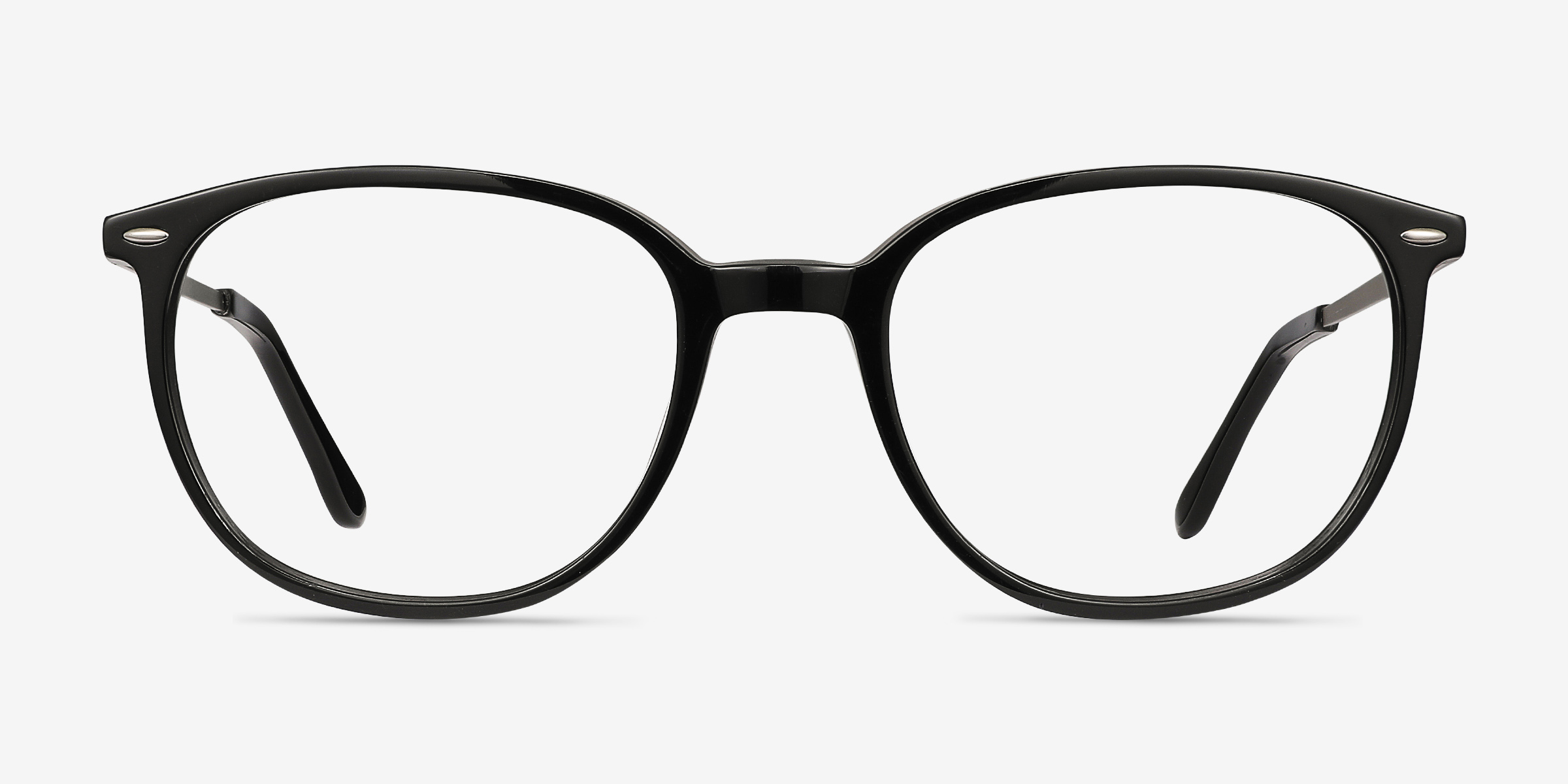 Eros Oval Black Full Rim Eyeglasses | Eyebuydirect