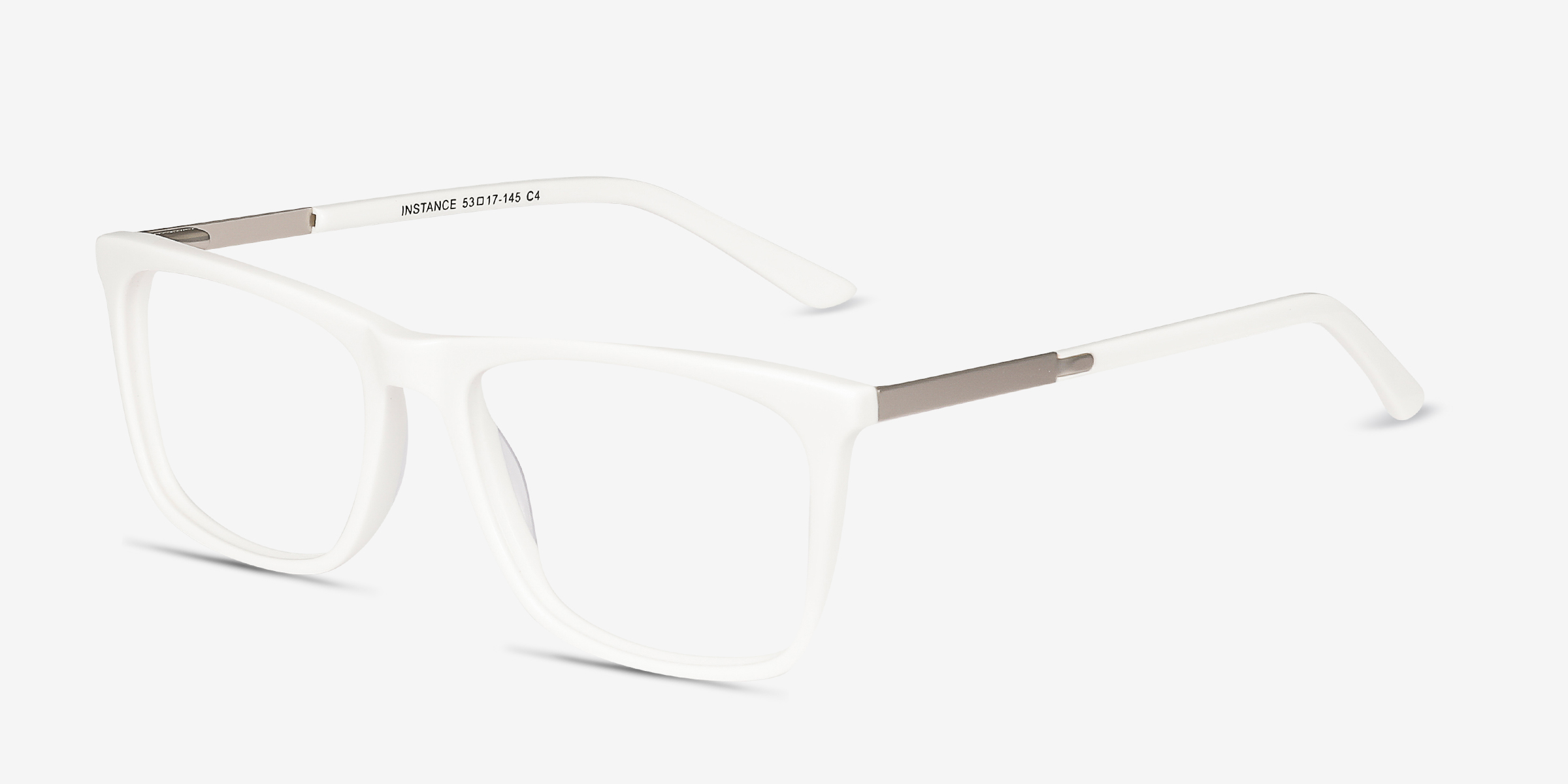 Instance Rectangle White Glasses for Men | Eyebuydirect