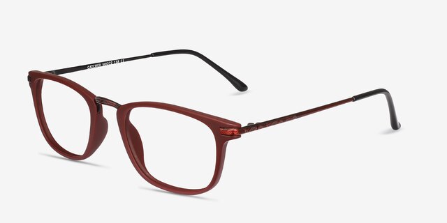 Catcher Rectangle Burgundy Glasses for Women | Eyebuydirect
