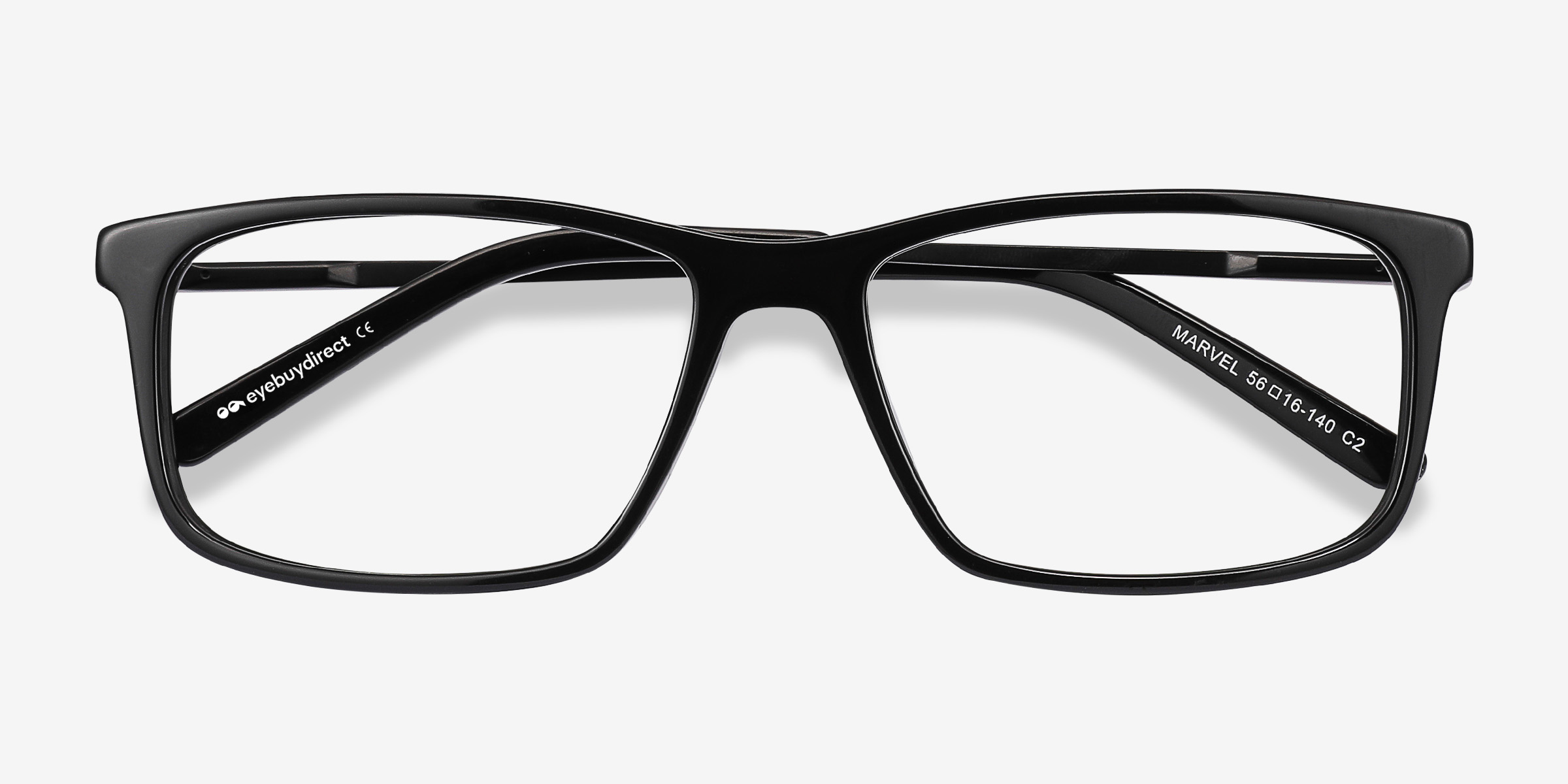 Marvel Rectangle Black Glasses for Men | Eyebuydirect