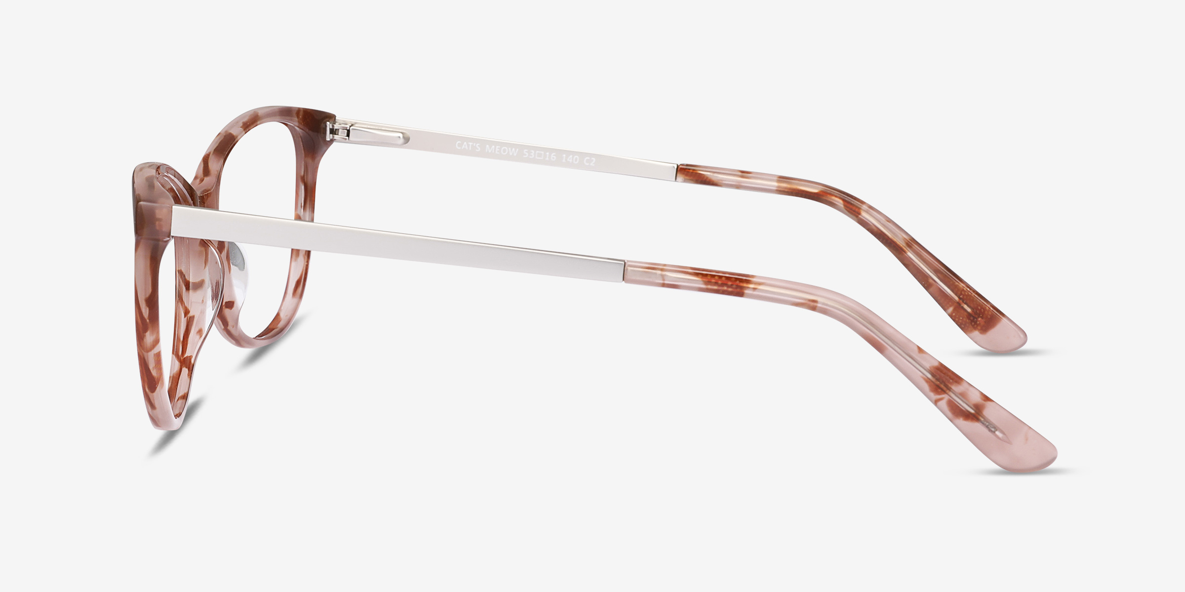 Cat's Meow Cat Eye Brown Floral Glasses for Women | Eyebuydirect