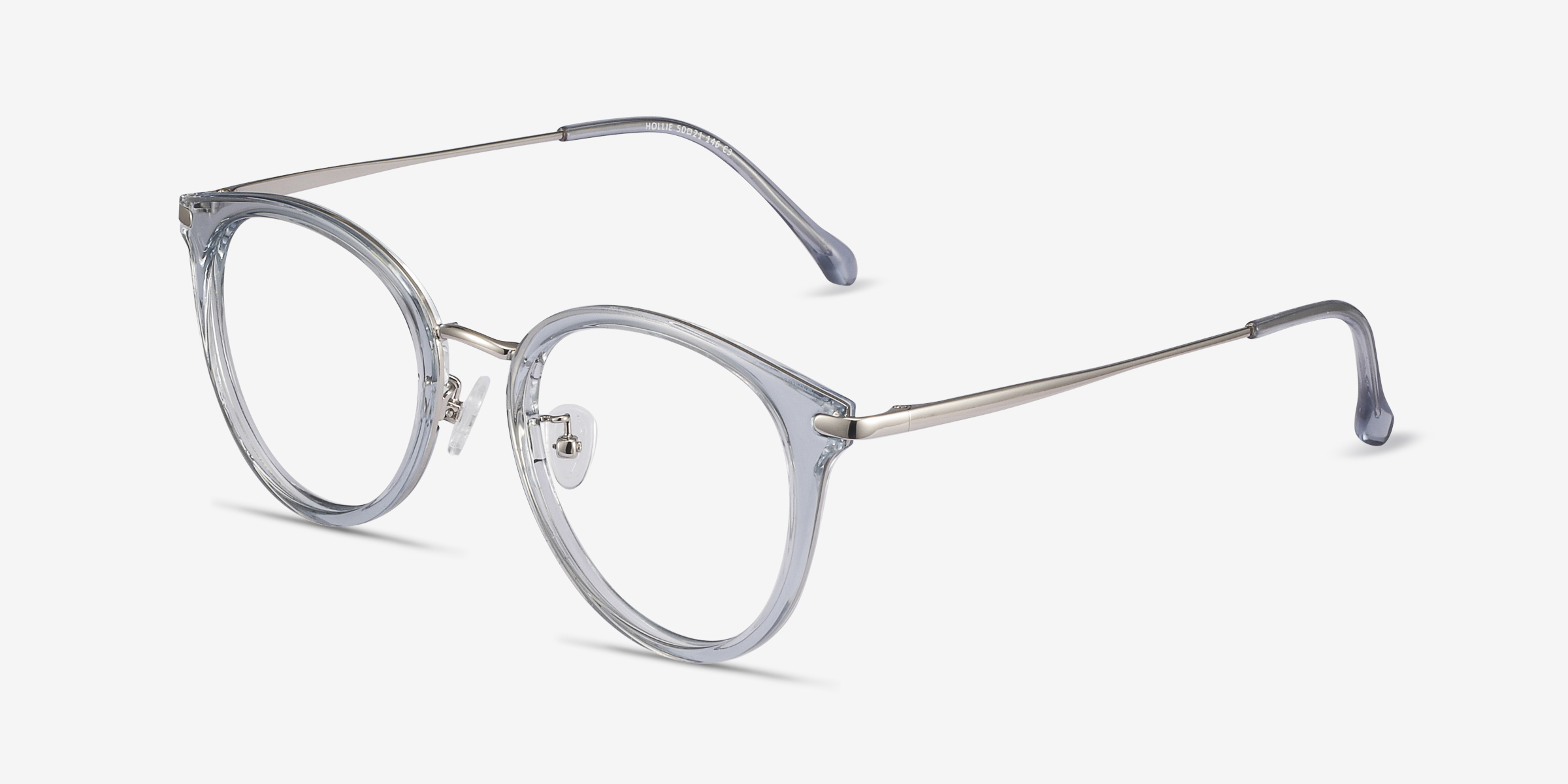 Hollie Round Blue Glasses for Women | Eyebuydirect