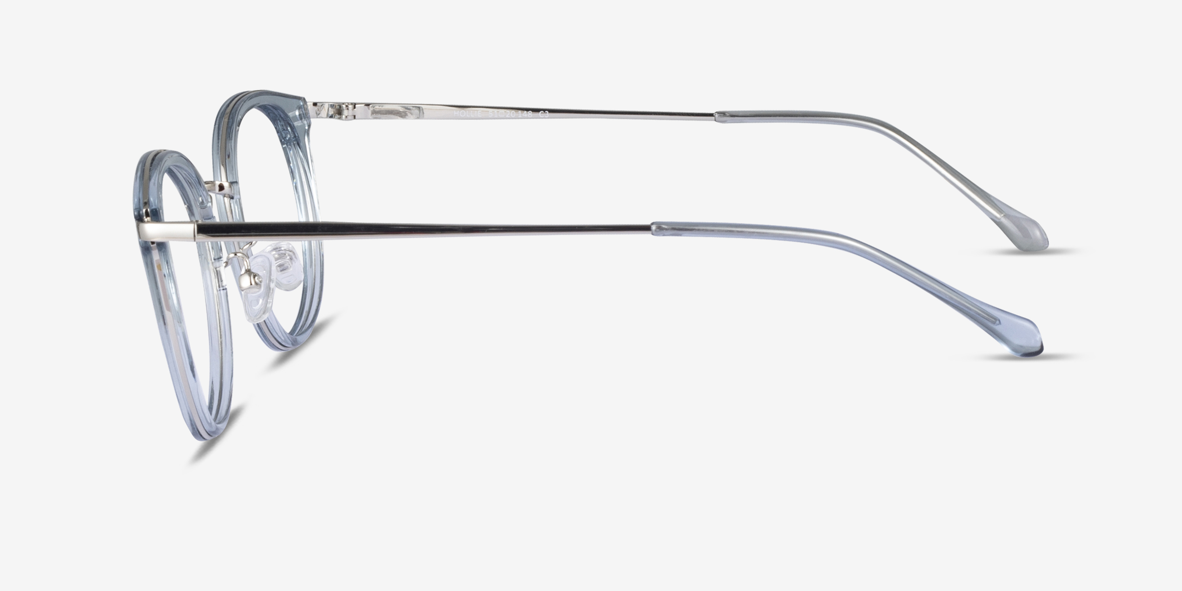 Hollie Round Blue Glasses for Women | Eyebuydirect