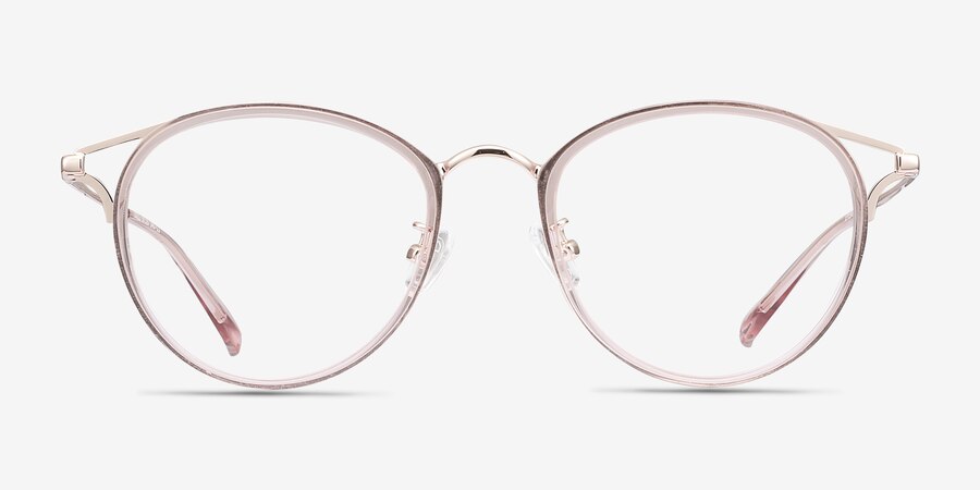 Dazzle Round Pink Glasses for Women | Eyebuydirect