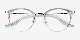Bouquet Round Pink Silver Glasses for Women | Eyebuydirect