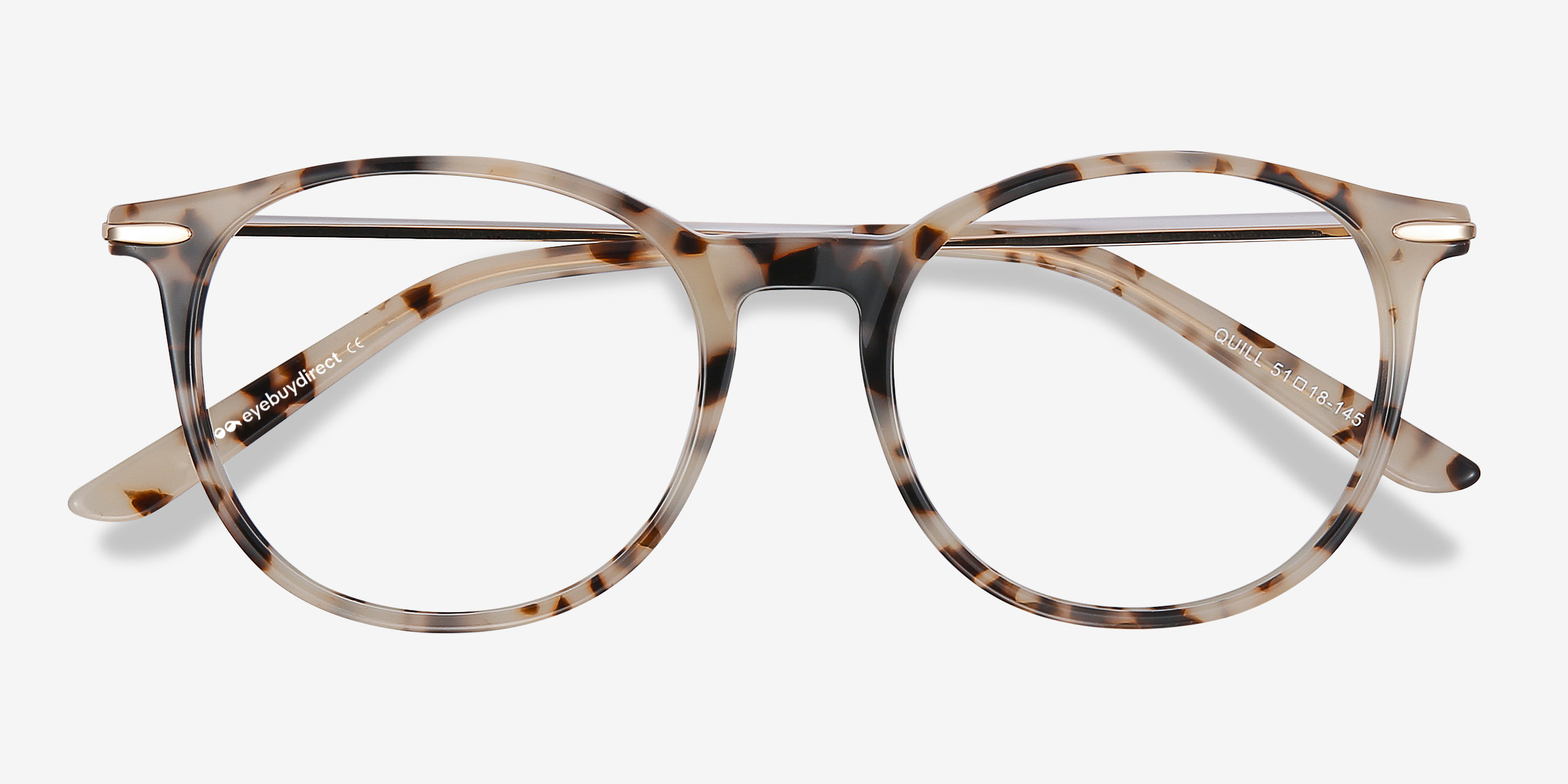 Quill Round Ivory Tortoise Glasses For Women Eyebuydirect Canada